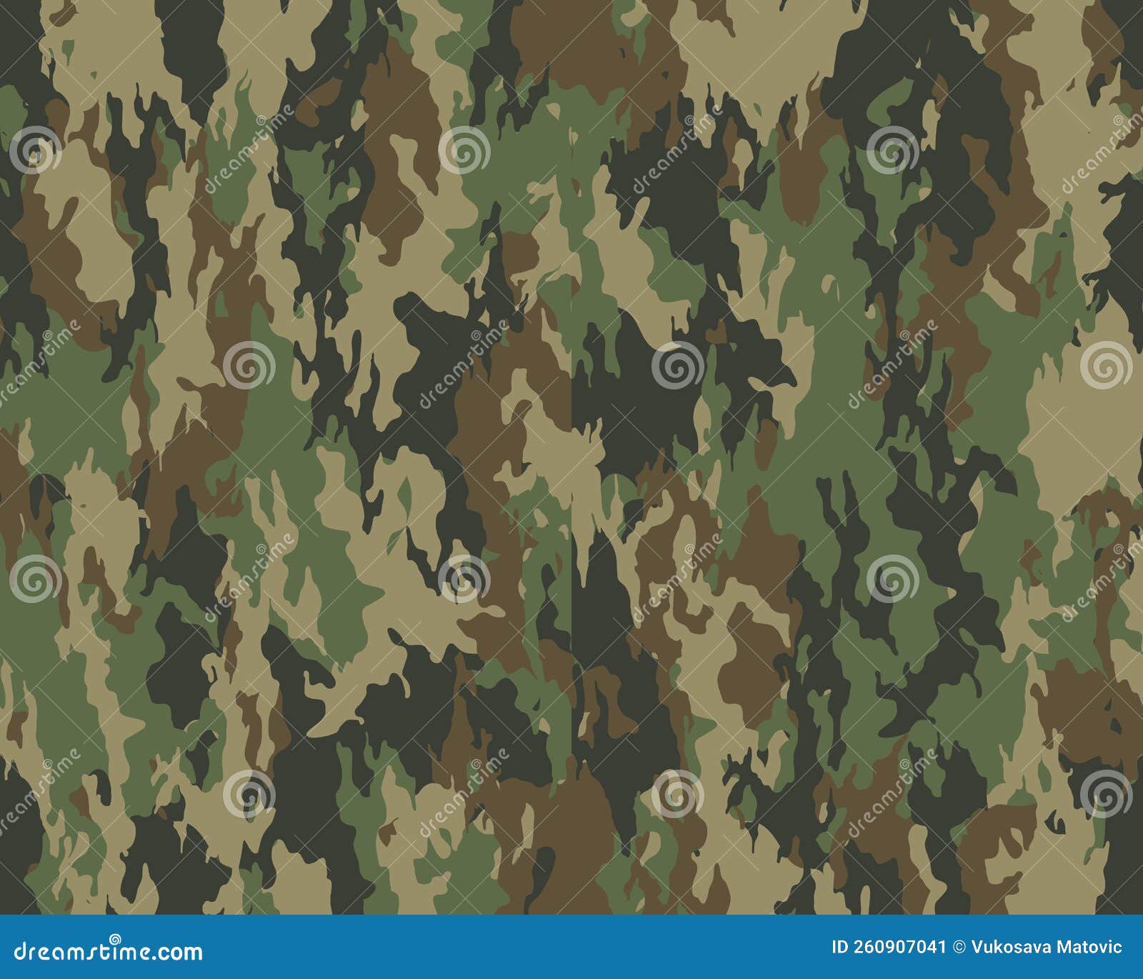 Camouflage Pattern, Seamless Print Stock Illustration - Illustration of ...