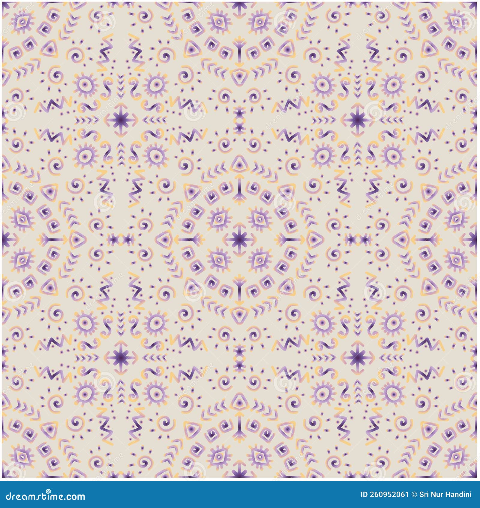 Line Art Seamless Pattern Ethnic Aztec Mandala Stock Illustration ...