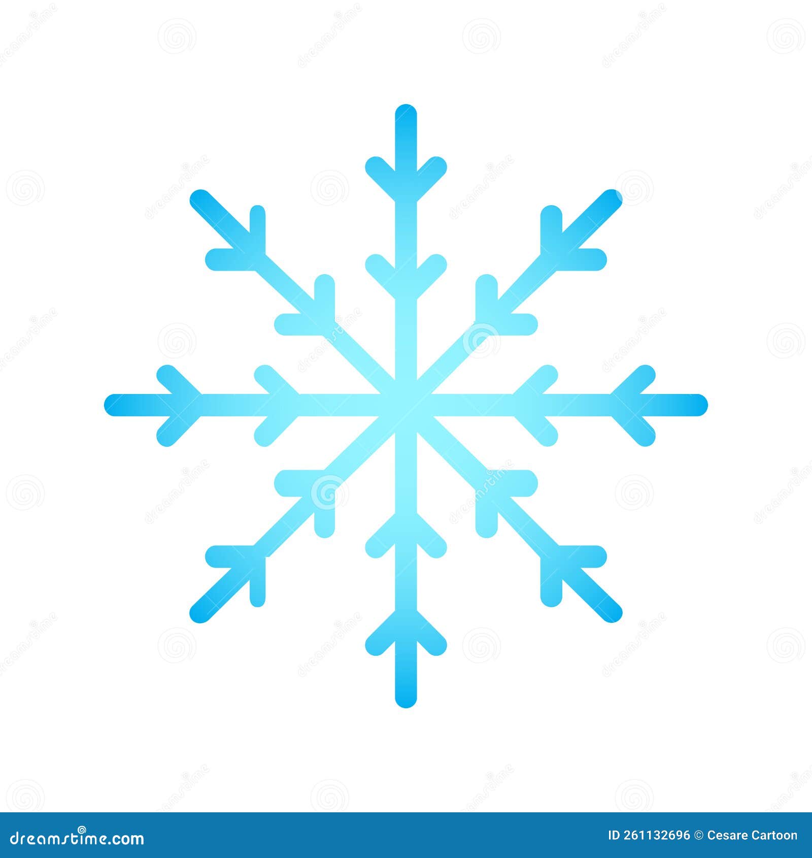 Cartoon snowflake stock vector. Illustration of design - 261132696
