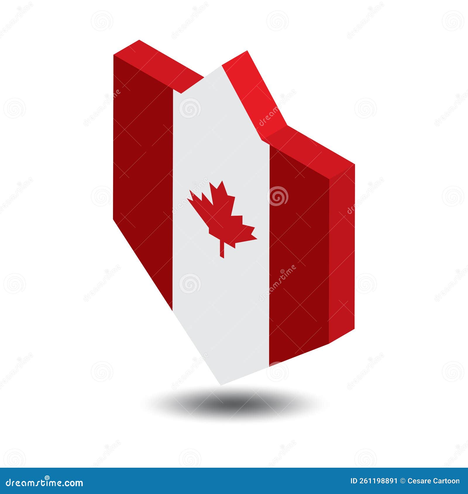 Canada isometric badge stock vector. Illustration of simple - 261198891