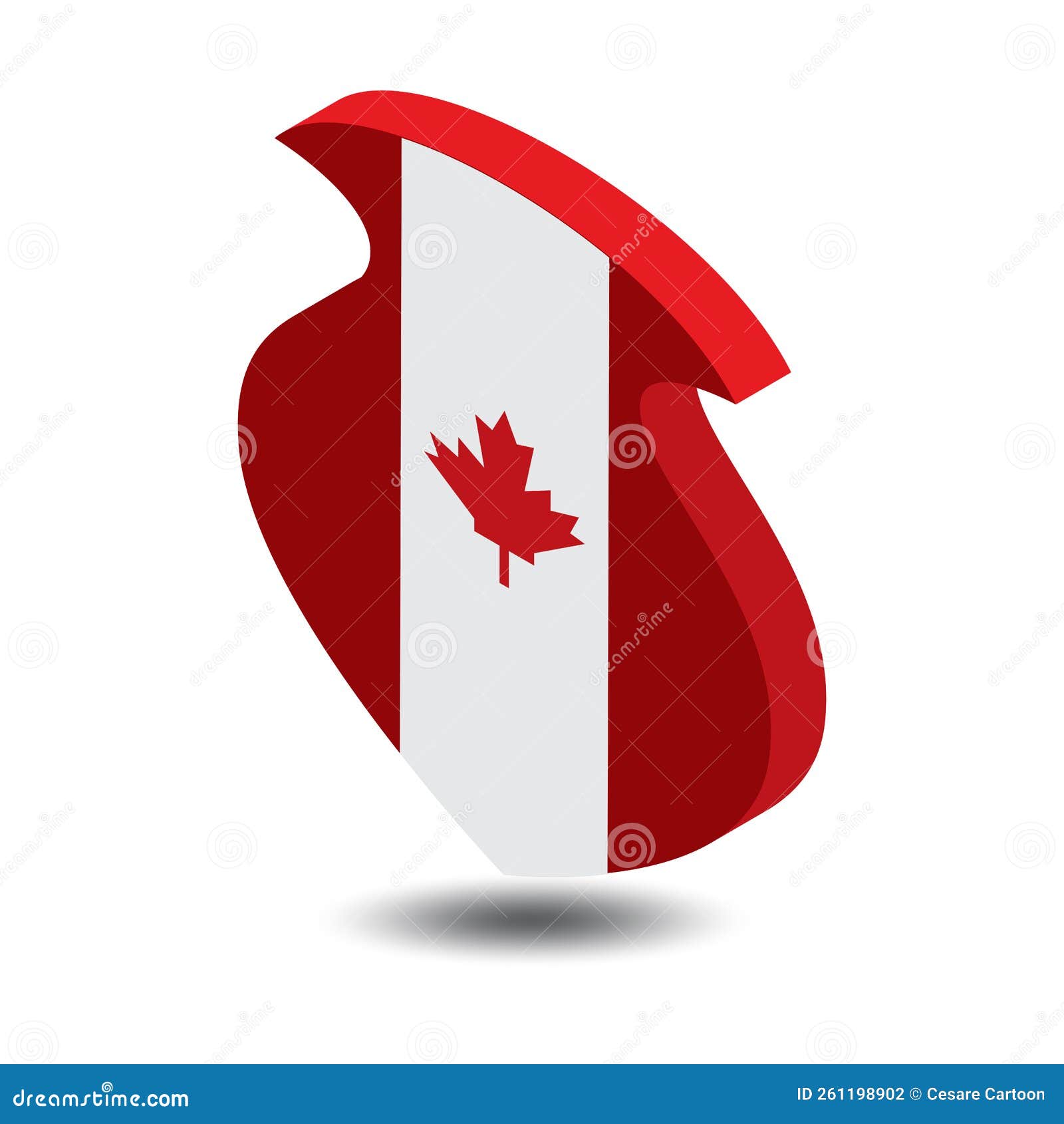 Canada isometric badge stock vector. Illustration of flag - 261198902