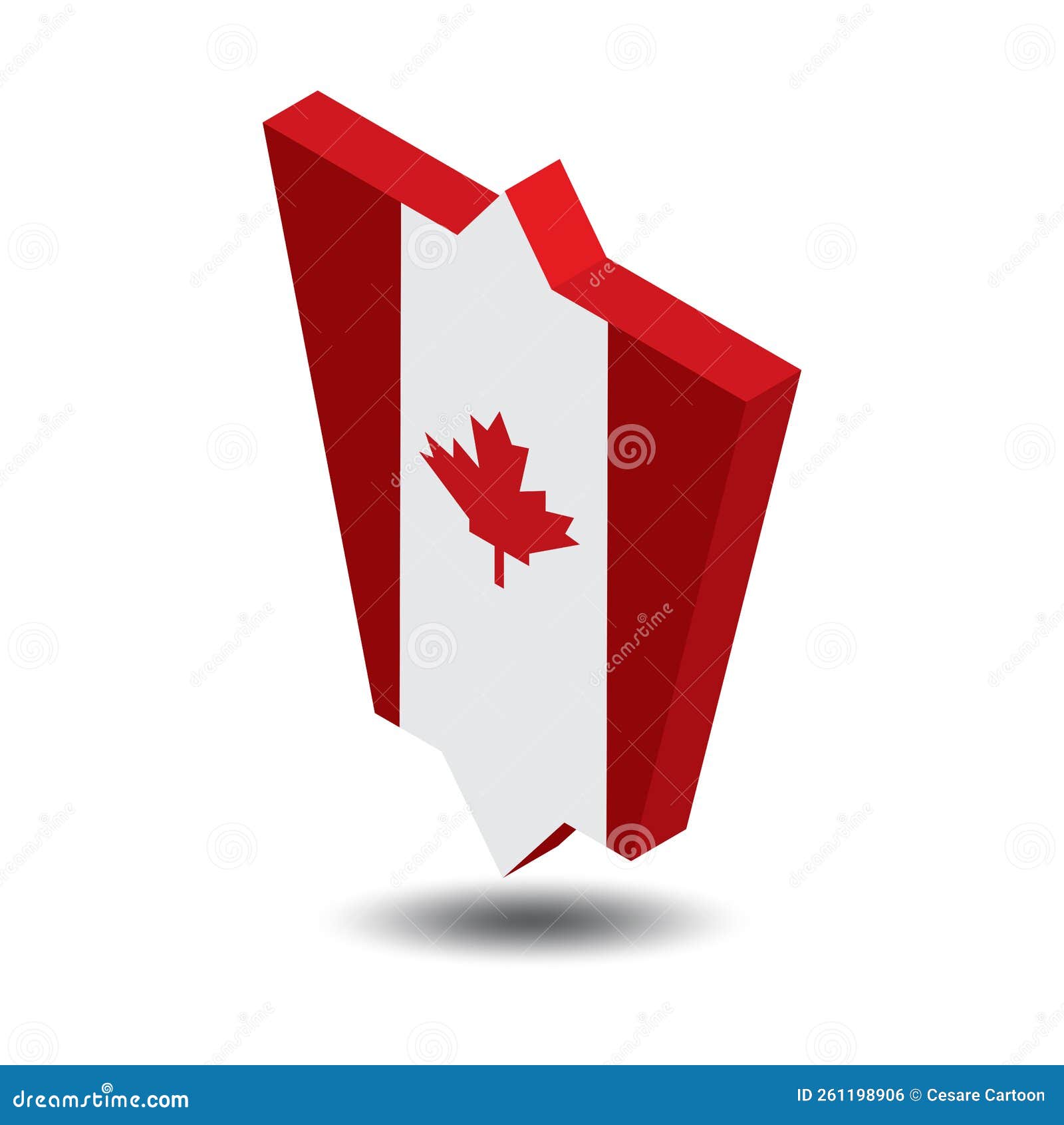 Canada isometric badge stock vector. Illustration of icon - 261198906