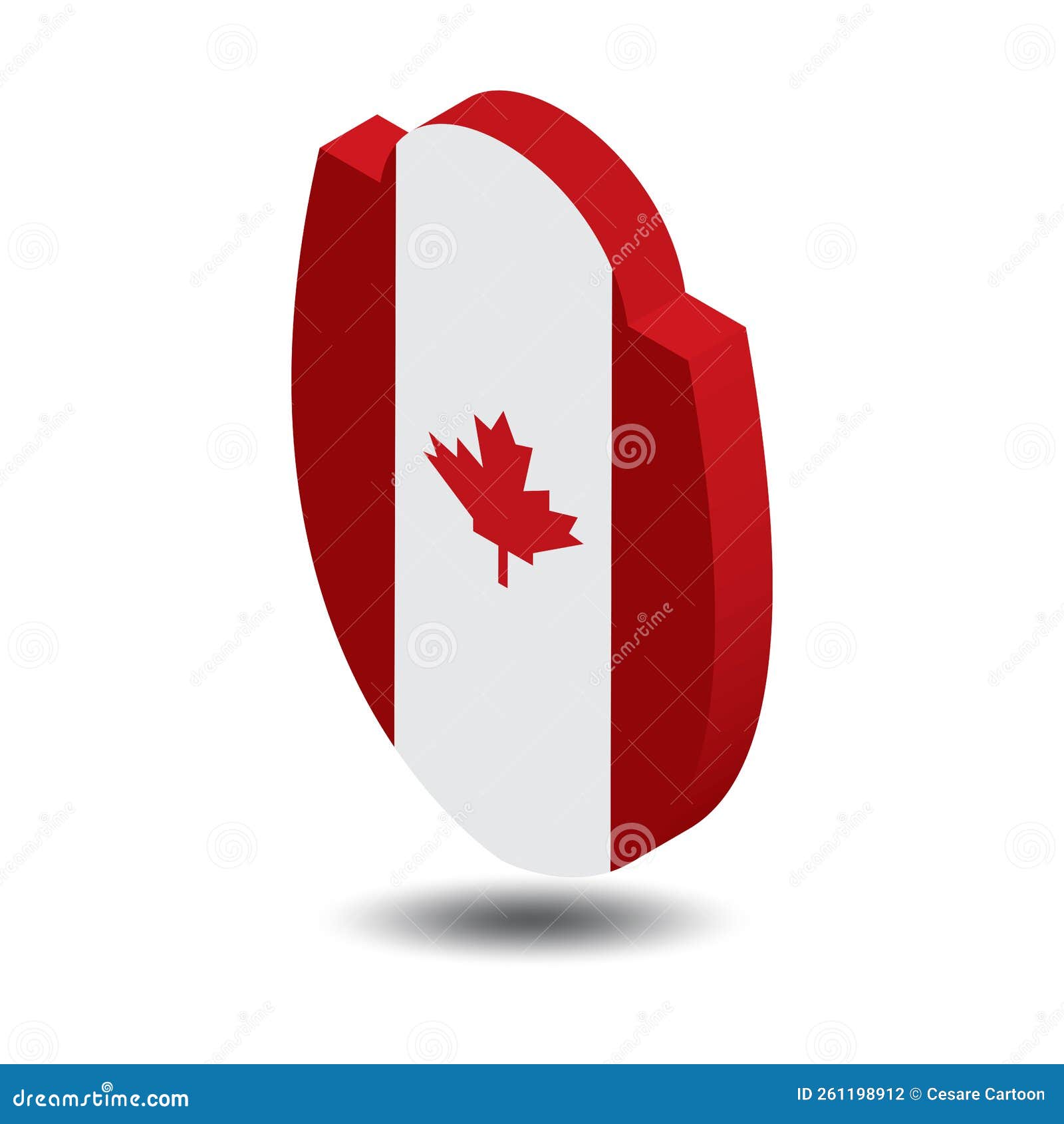 Canada isometric badge stock vector. Illustration of isometric - 261198912