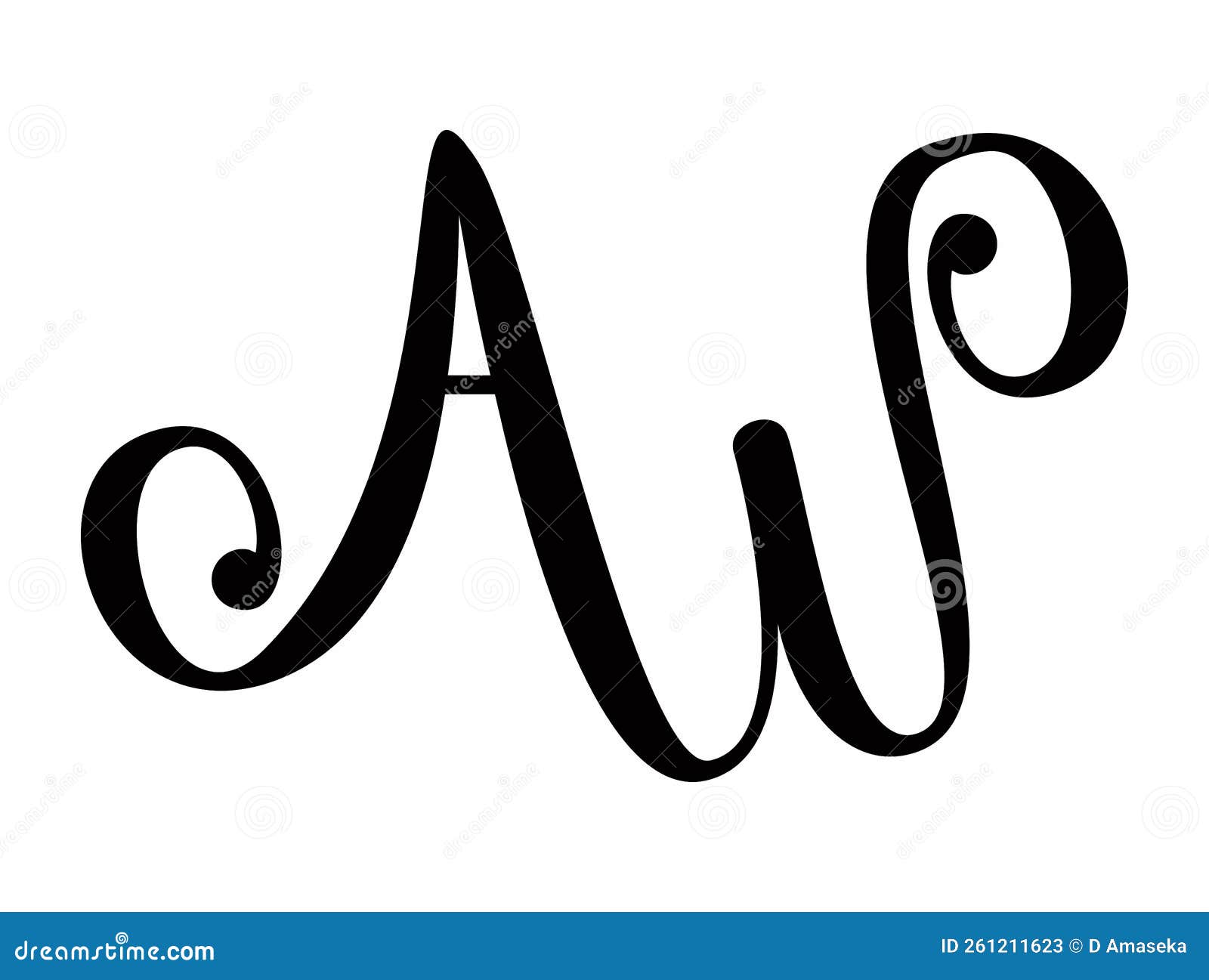 Aw Letter Minimalist Modern Logo Design Stock Vector - Illustration of ...