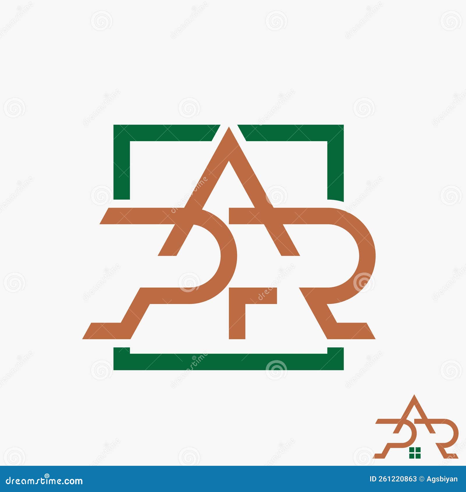 Simple and Unique Letter or Word PAR or APR Font in Creative Connect ...