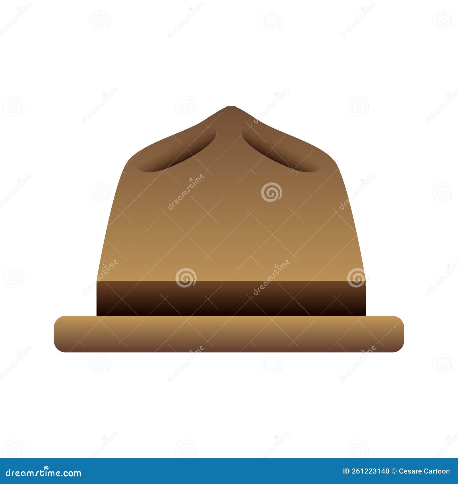 Cartoon forest ranger hat stock vector. Illustration of vector - 261223140