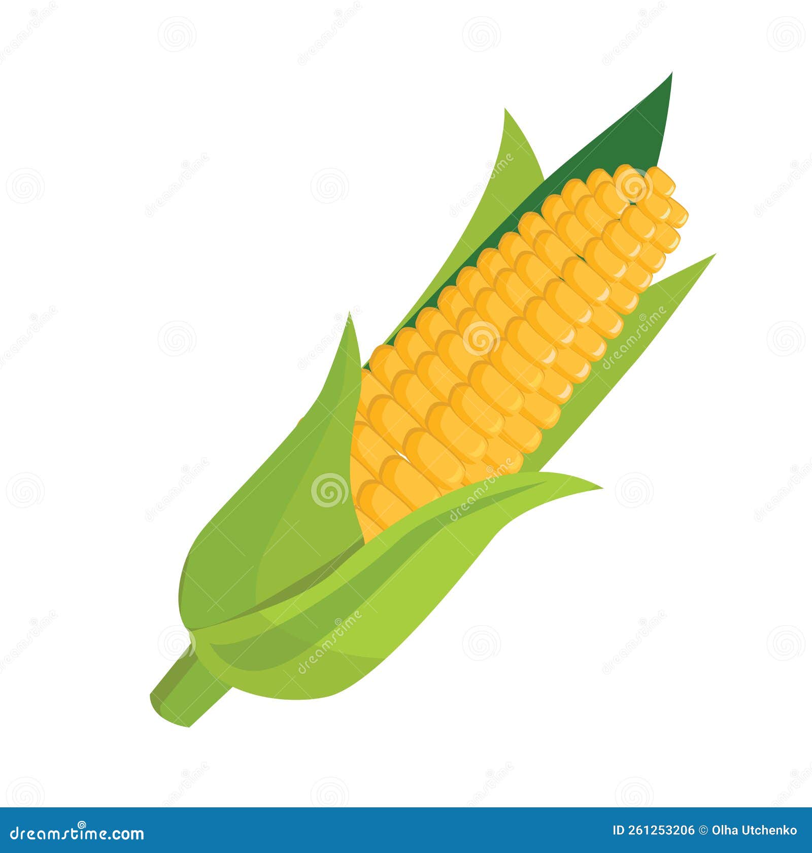 Print. Cartoon Corn. Farm Vegetable. Healthy Food. Vegan Food ...