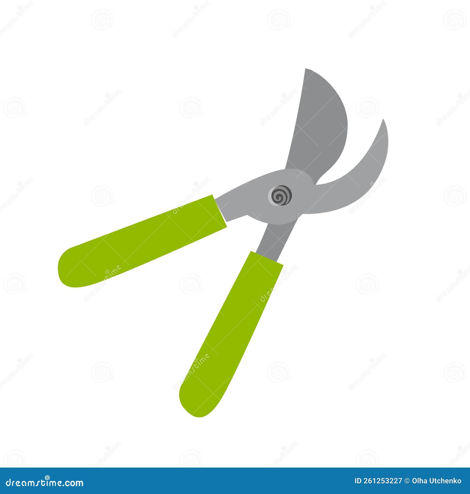 Print. Vector Garden Shears. Garden Tools. Garden Shears Icon ...