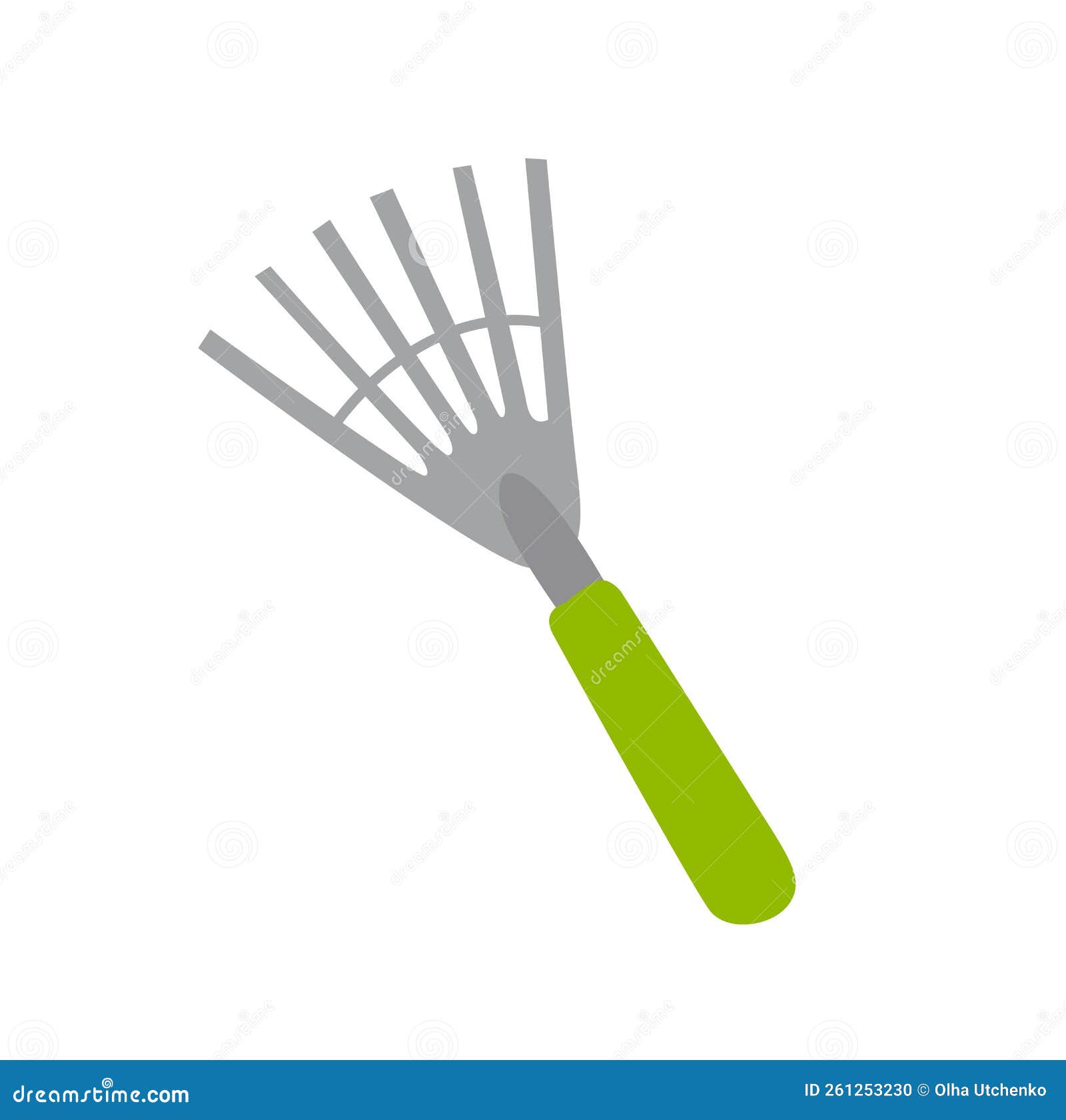 Print. Garden Rake. Garden Tools. Garden Rake Icon Stock Illustration ...