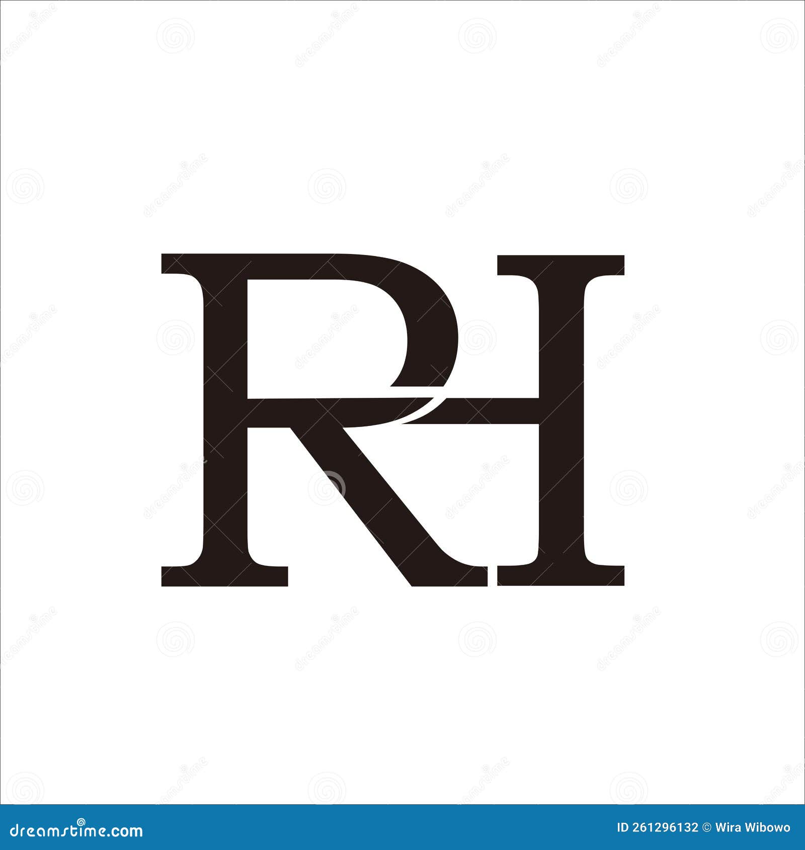 Print HR Letter Logo Design for Your Brand, Name and Company Identity ...