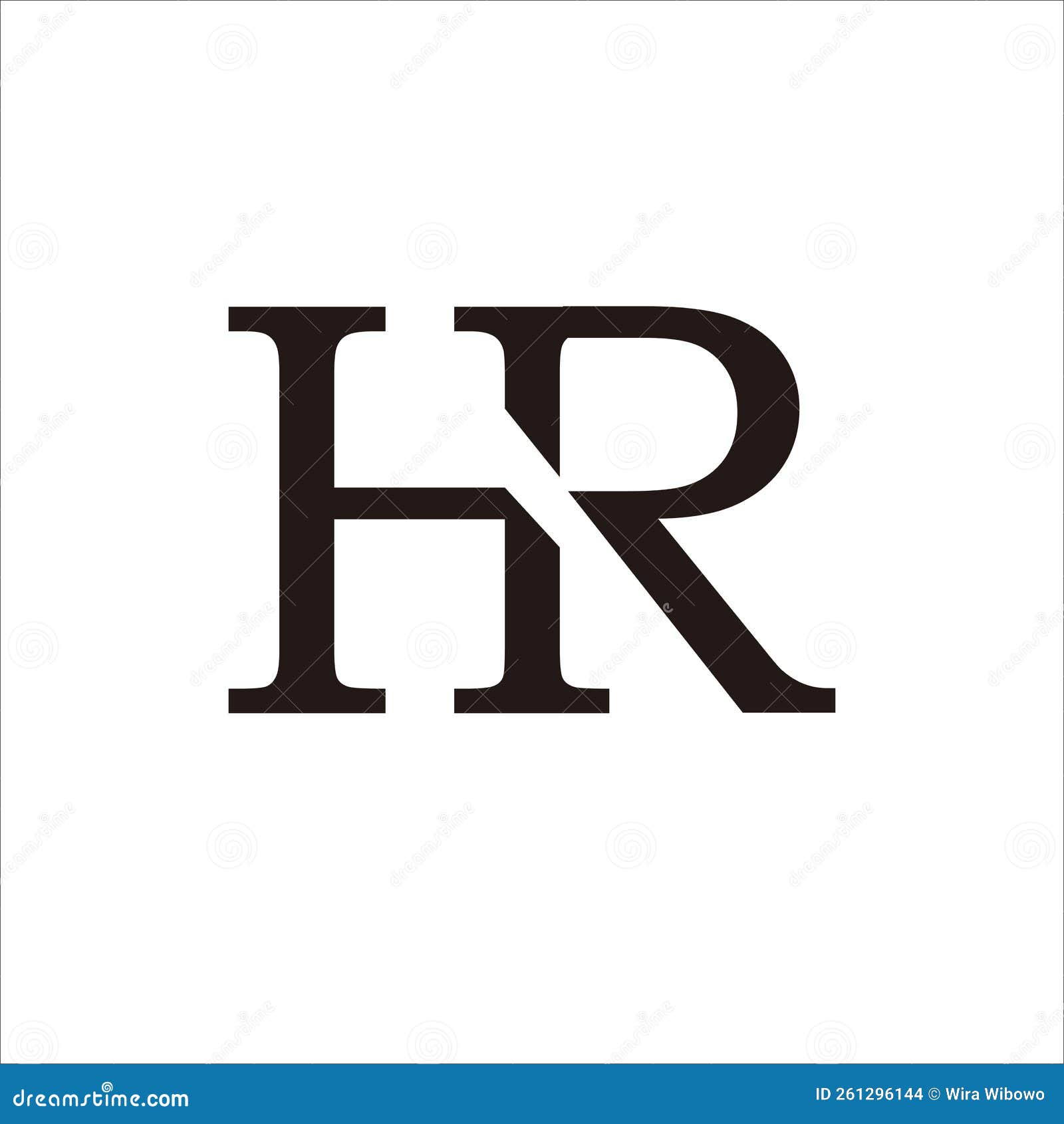 Print HR Letter Logo Design for Your Brand, Name and Company Identity ...
