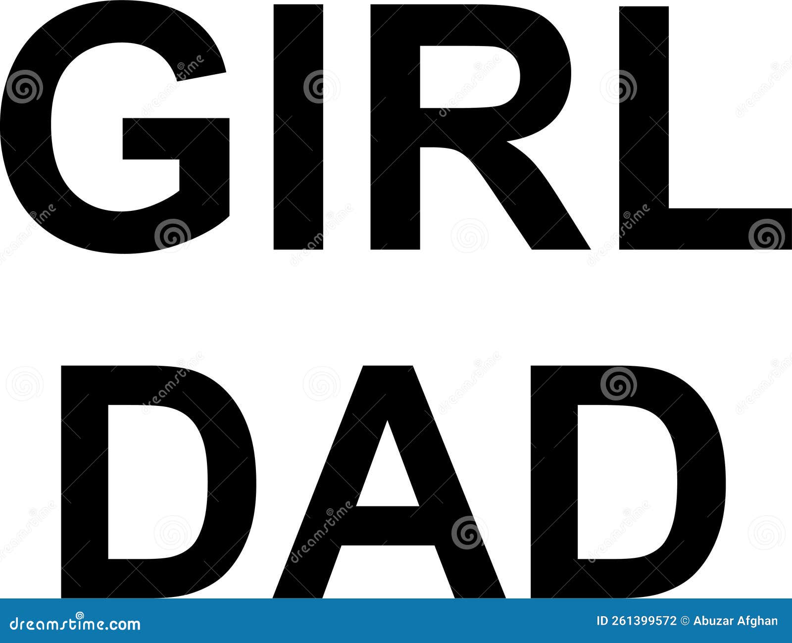 Girl DAD Jpg Image with SVG Cutfile for Cricut and Silhouette Stock ...