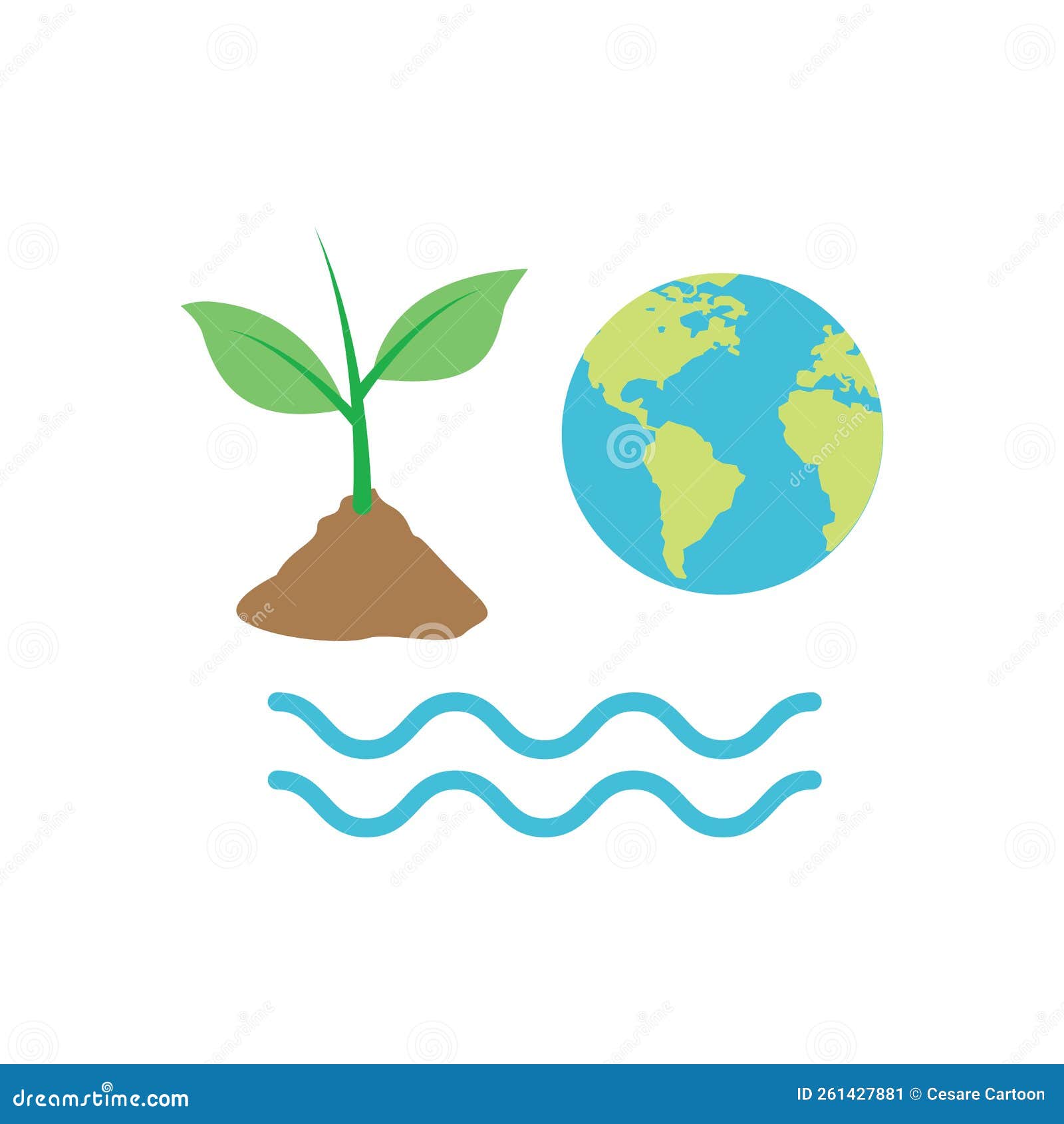 Cartoon go green stock vector. Illustration of logo - 261427881