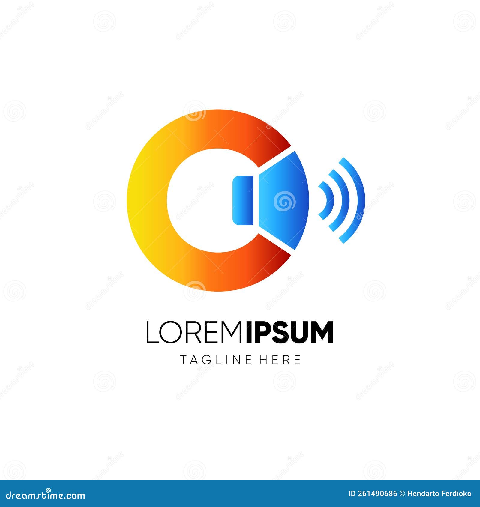Letter O Speaker Logo Design Vector Icon Graphic Emblem Illustration ...
