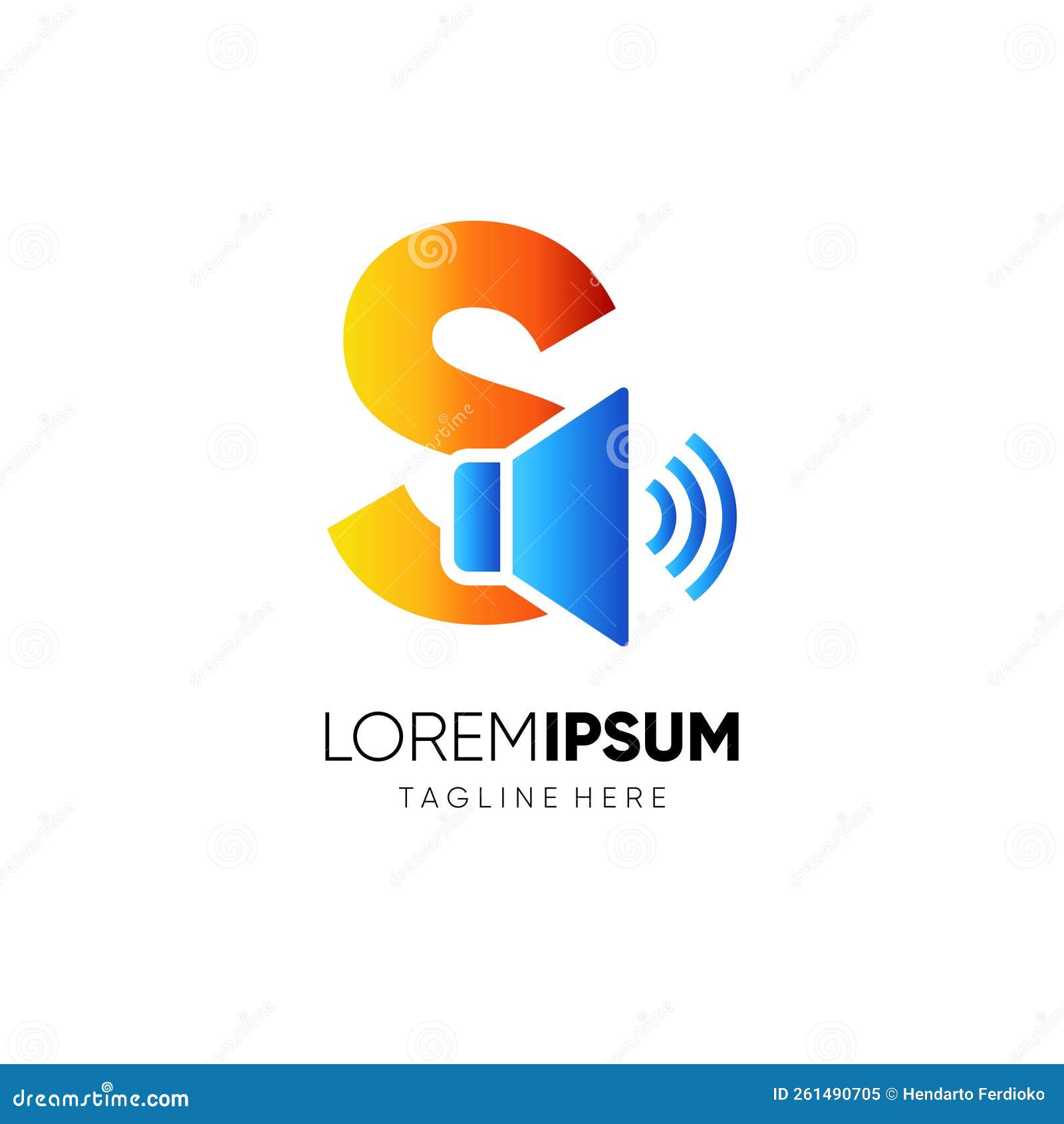 Letter S Speaker Logo Design Vector Icon Graphic Emblem Illustration ...