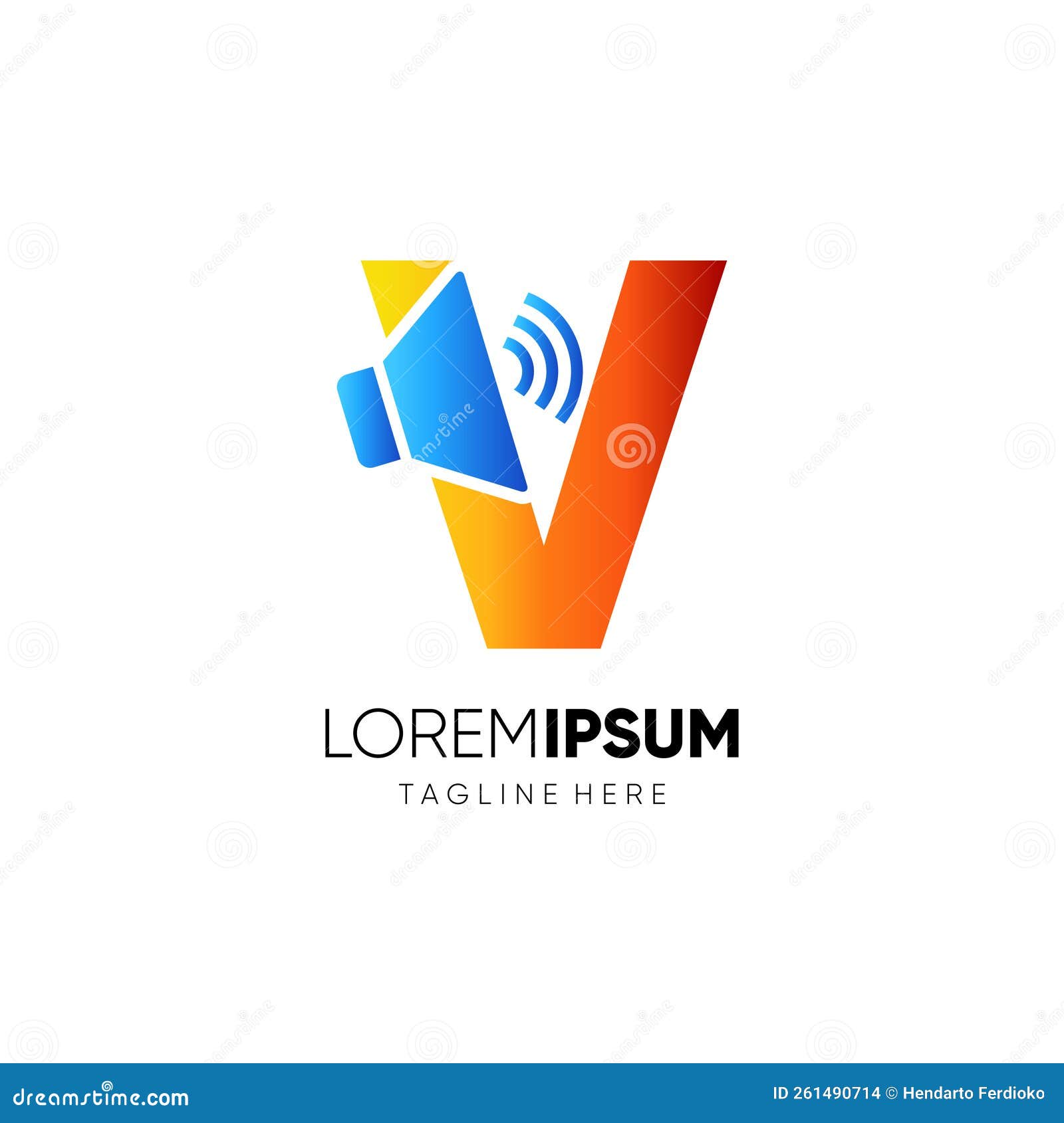 Letter V Speaker Logo Design Vector Icon Graphic Emblem Illustration ...