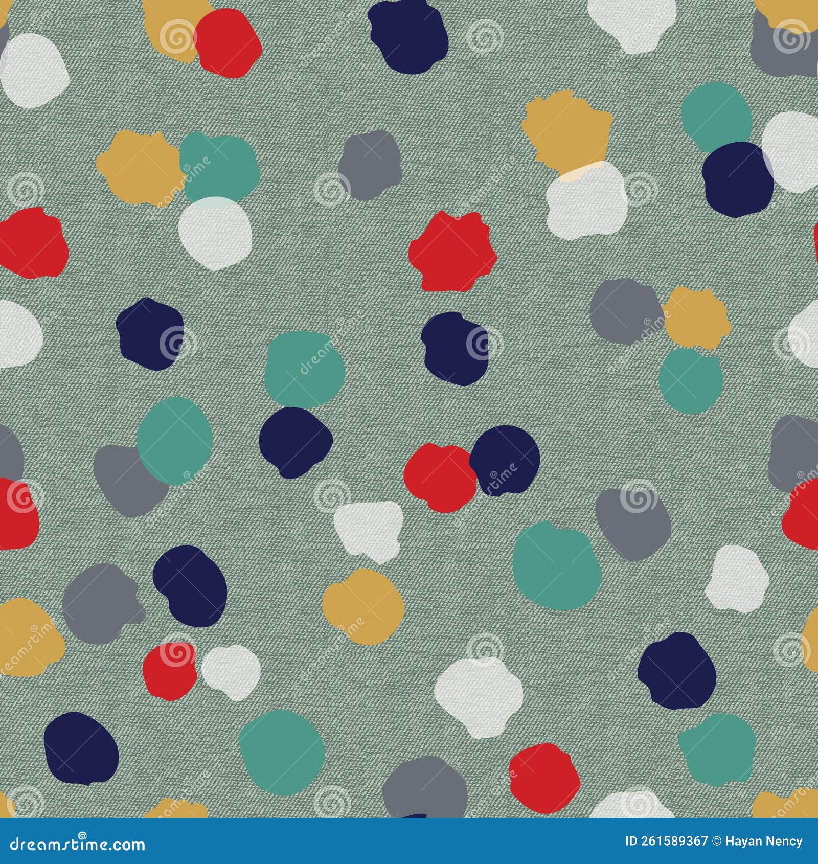 Seamless Dot Pattern on Textures Background Stock Vector - Illustration ...