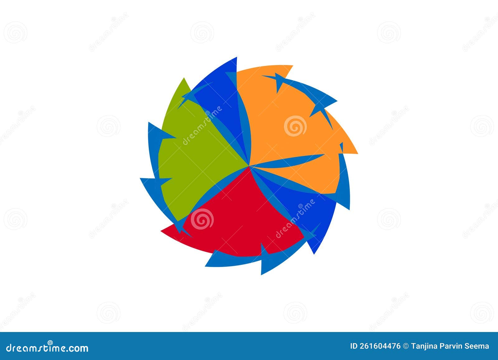 Abstract Dynamic Shape Symbol Stock Illustration - Illustration of ...