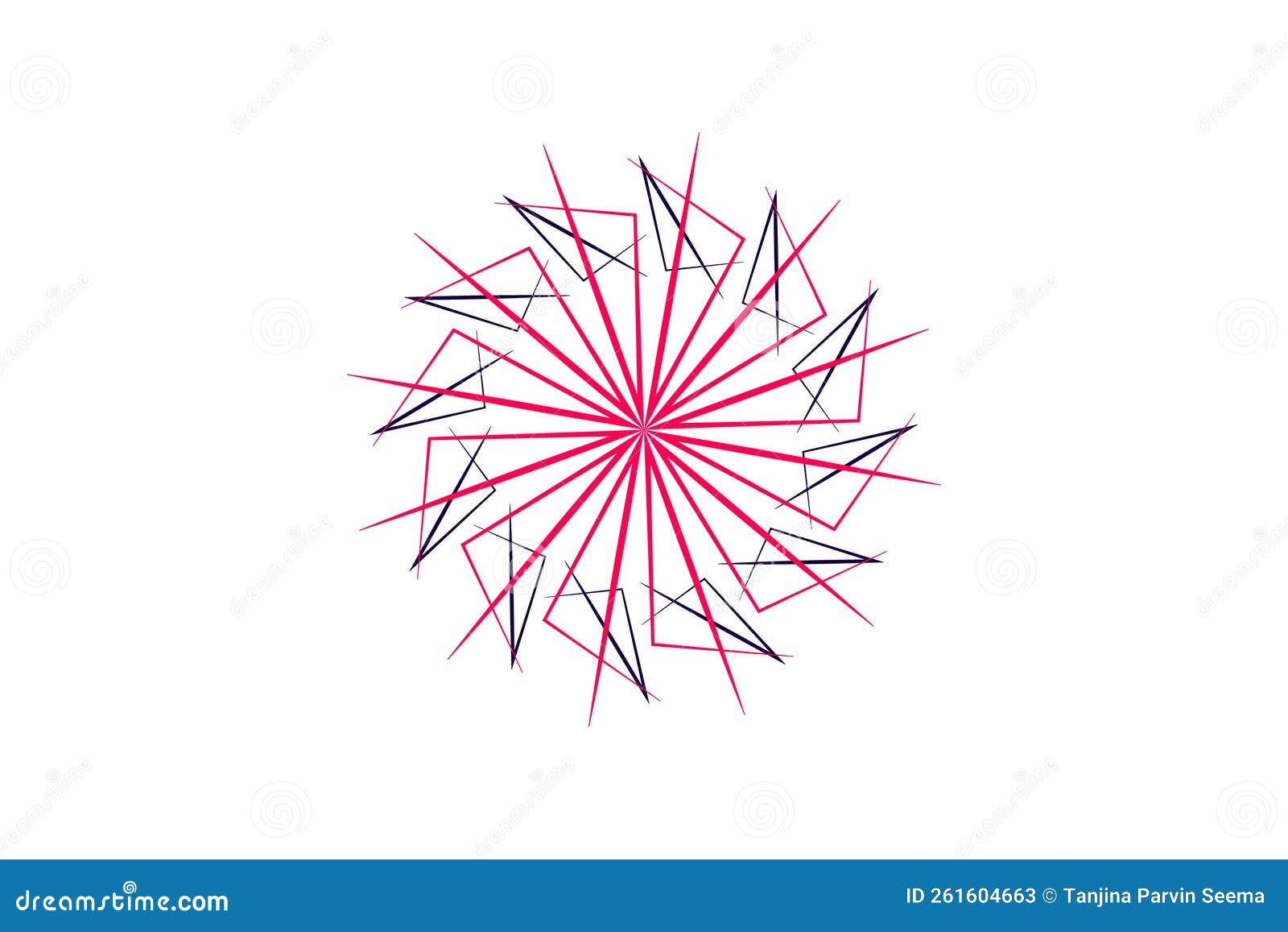Abstract Dynamic Shape Symbol Stock Illustration - Illustration of ...
