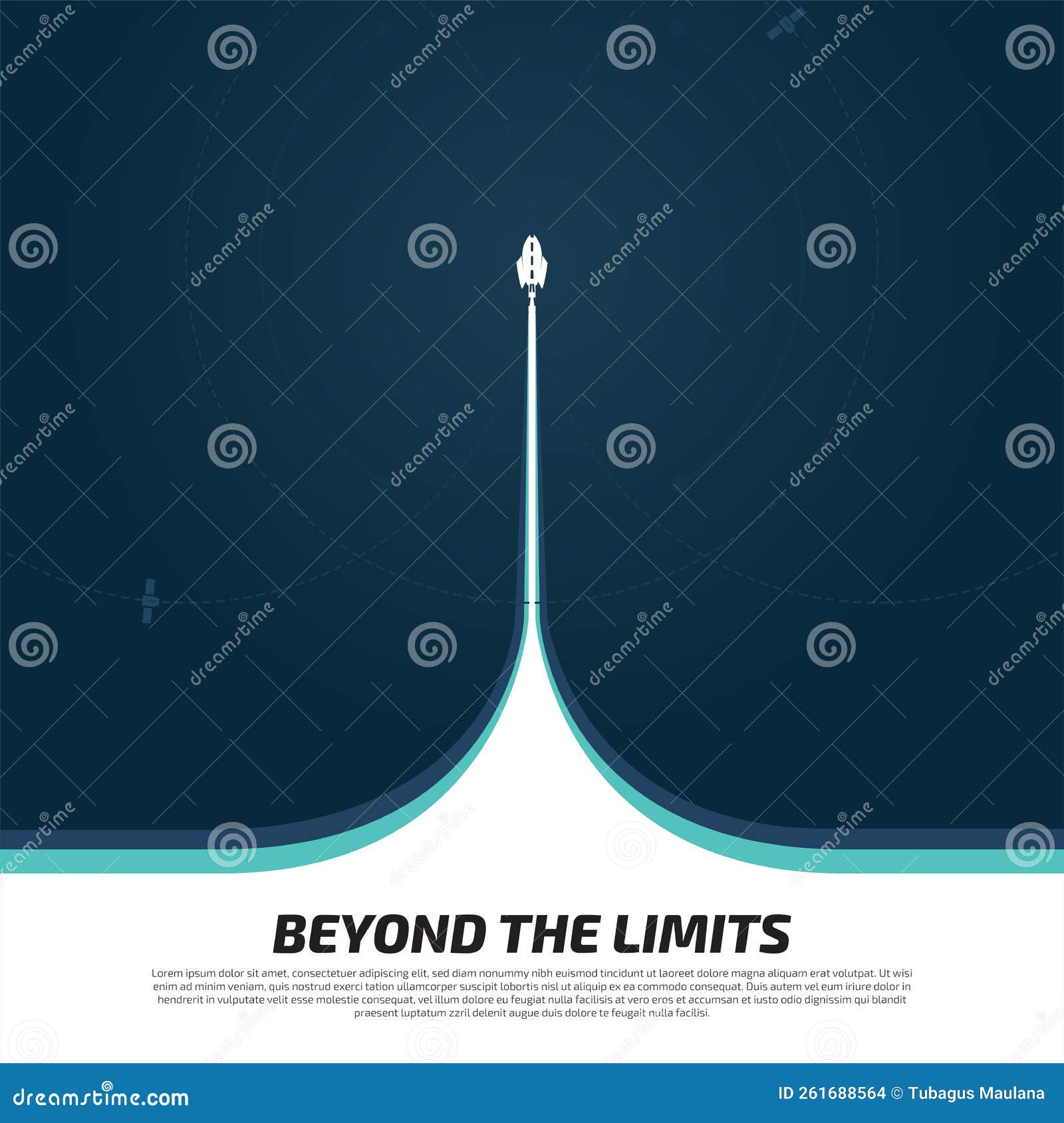 Boost Business Rocket Launcher Poster Design Stock Vector ...