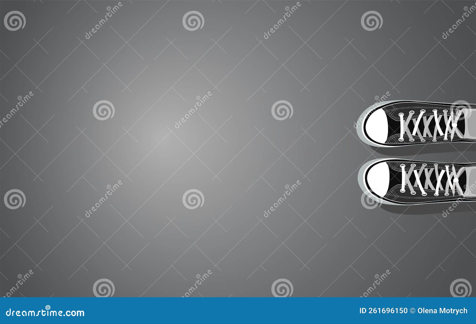 Sport Vector Black Shoes on Black Background. Great Element for Your ...