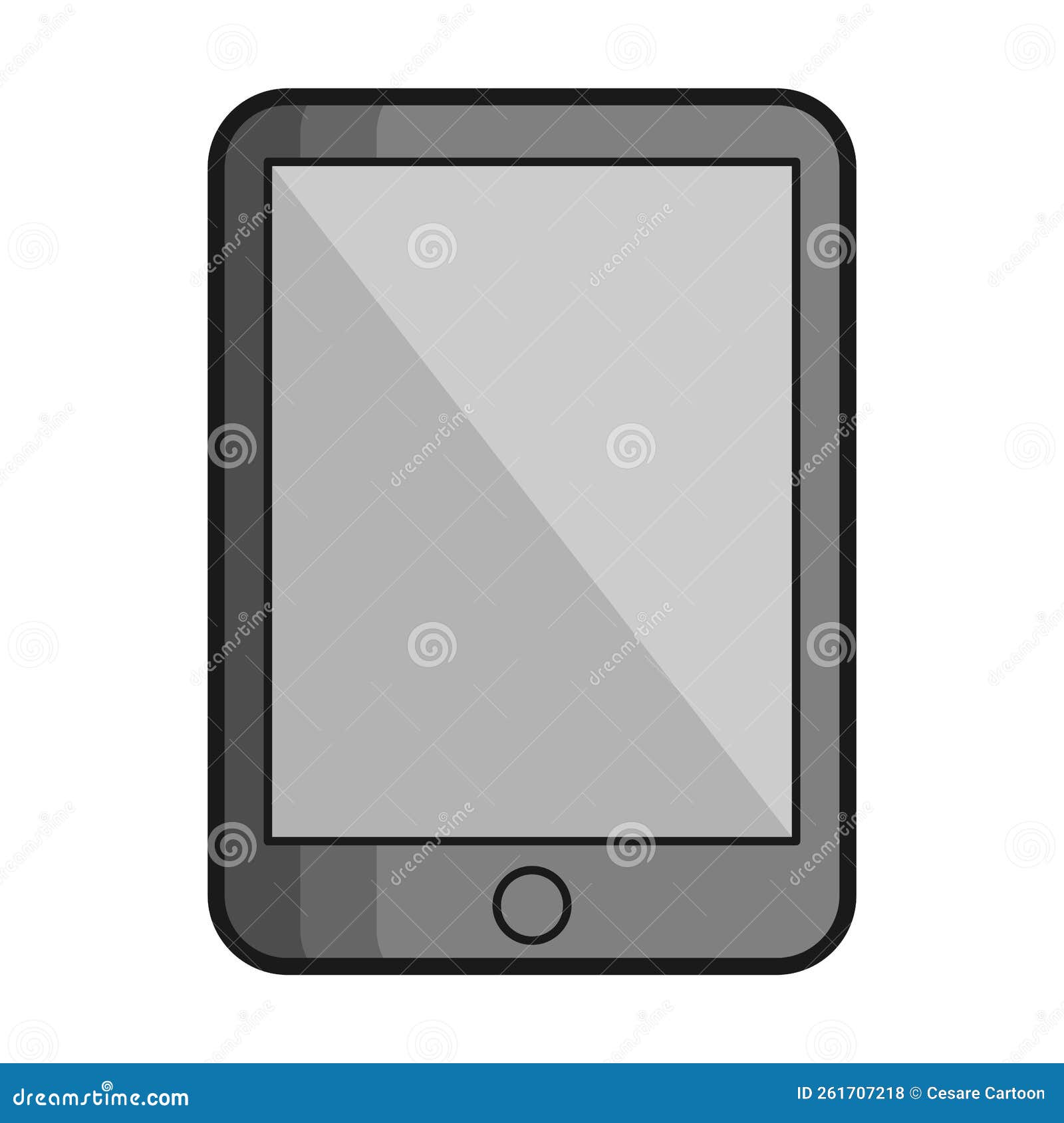 Cartoon e-reader stock vector. Illustration of simple - 261707218