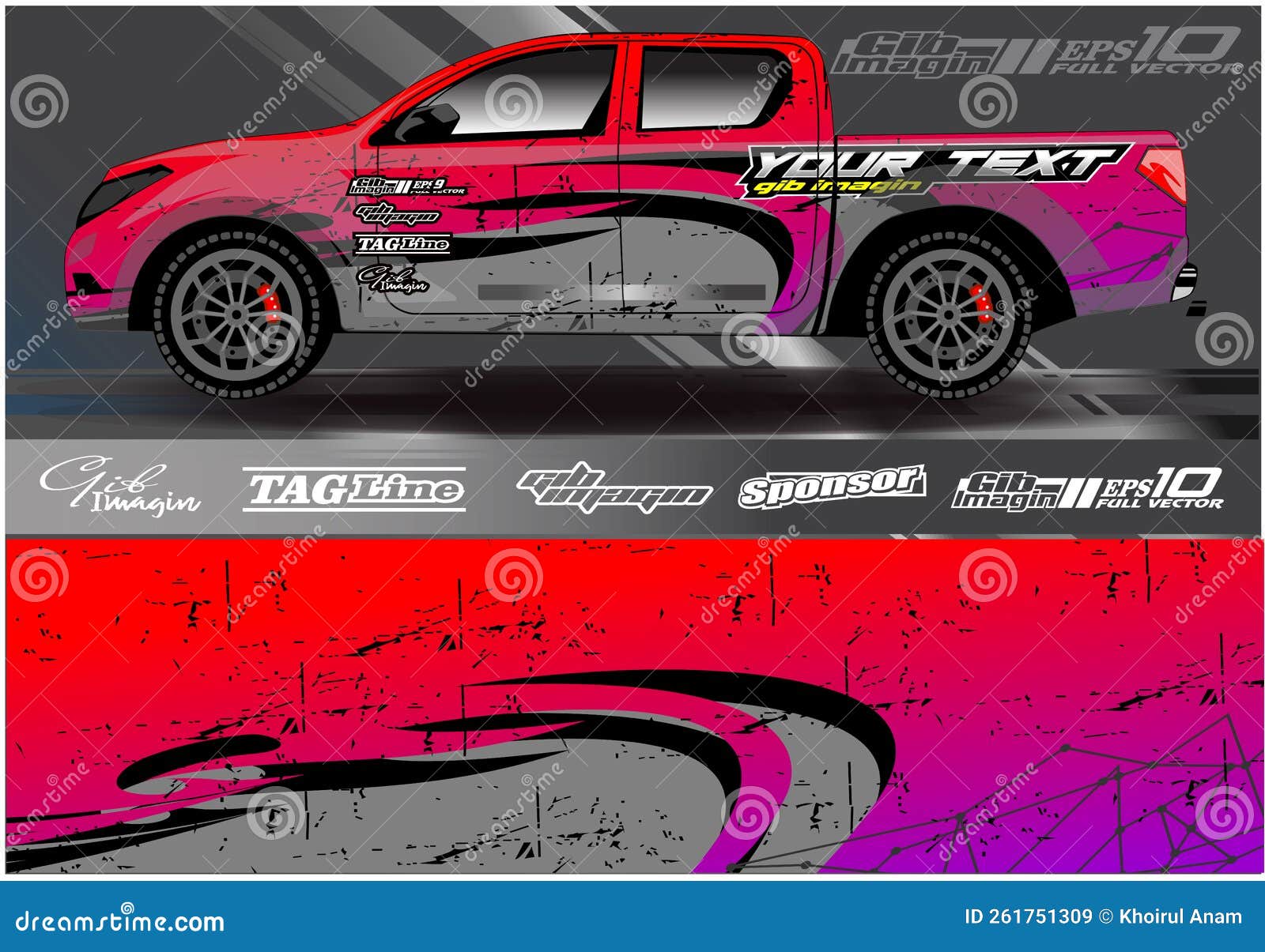 Car and Vehicle Abstract Racing Graphic Kit Background for Wrap and ...