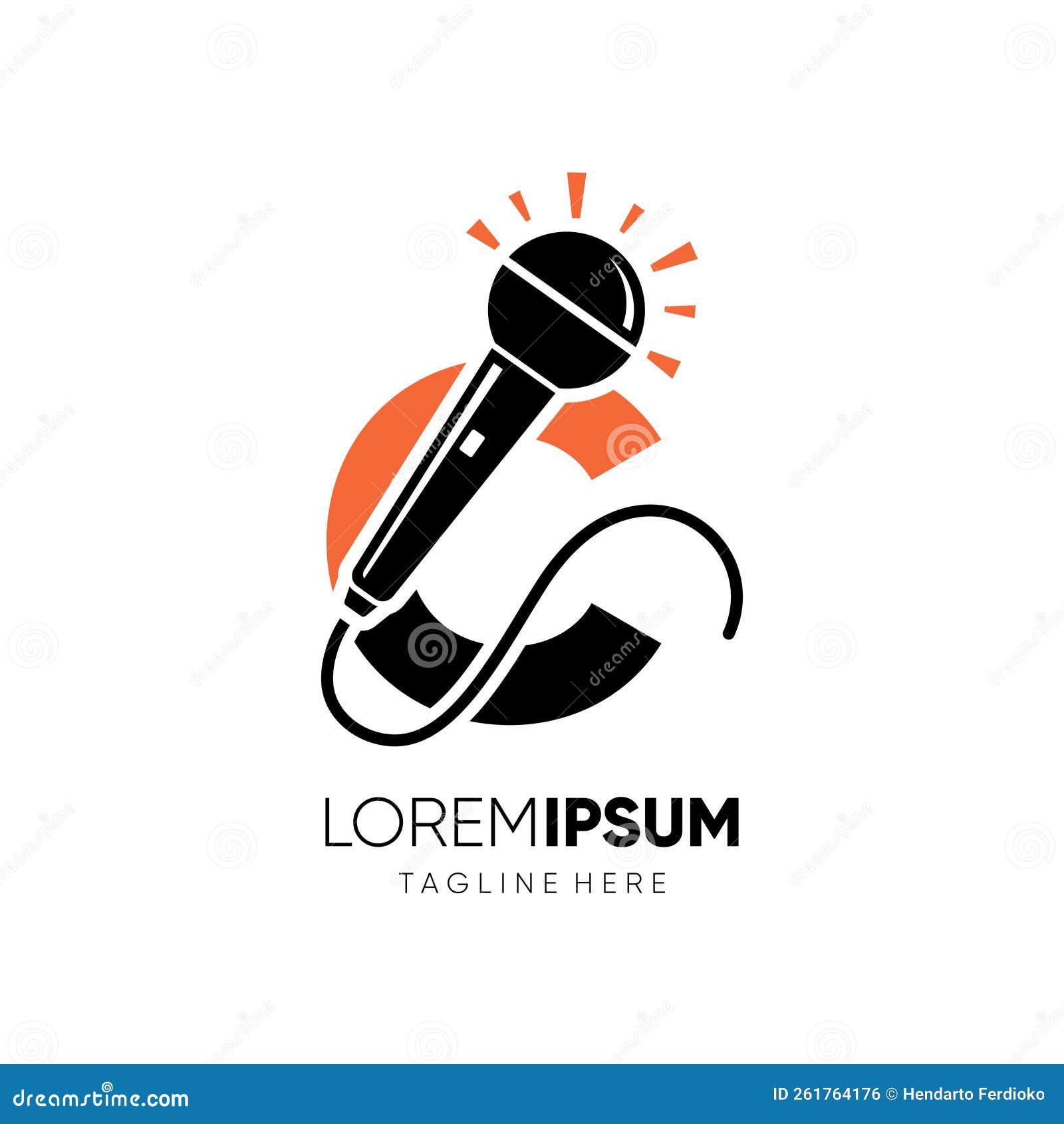 Letter C Initial Microphone Logo Design Vector Icon Graphic Emblem ...