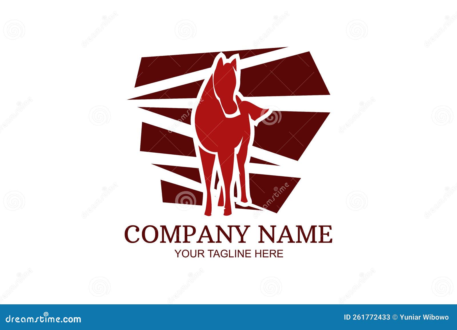 Horse Company Logo Vector Illustration. Suitable for Business Company ...