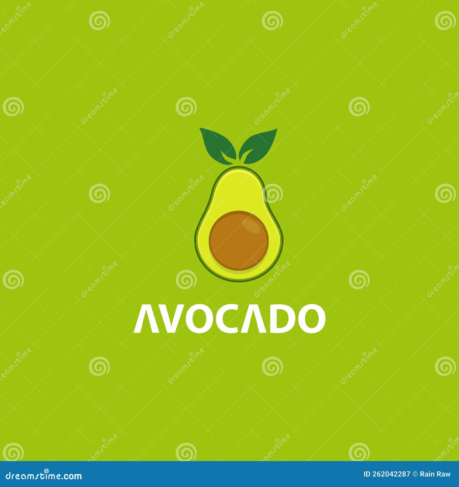 Avocado Mascot Logo Vector Illustration Stock Vector - Illustration of ...