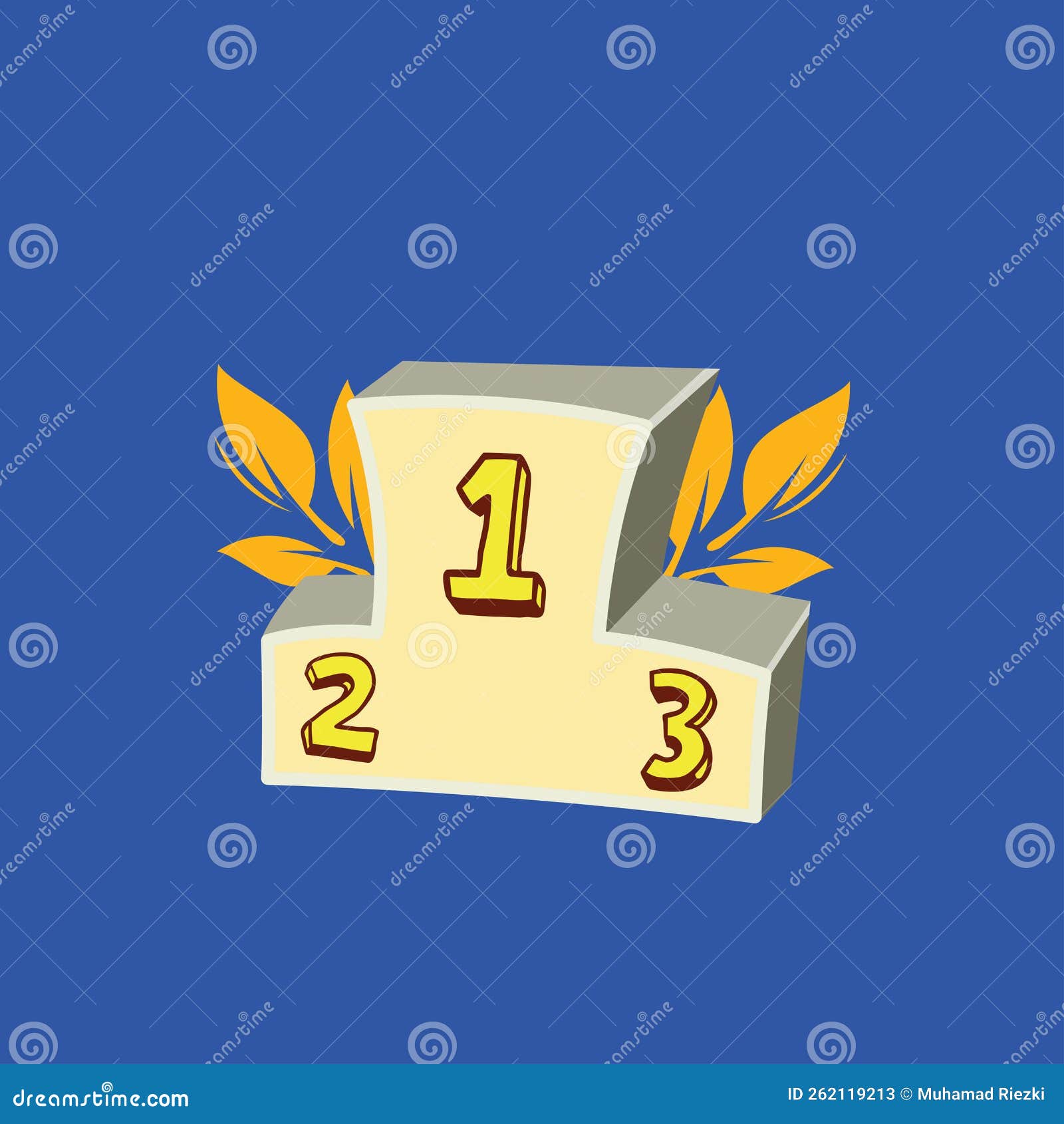 Vector Illustration of the Winner S Podium for First, Second and Third ...