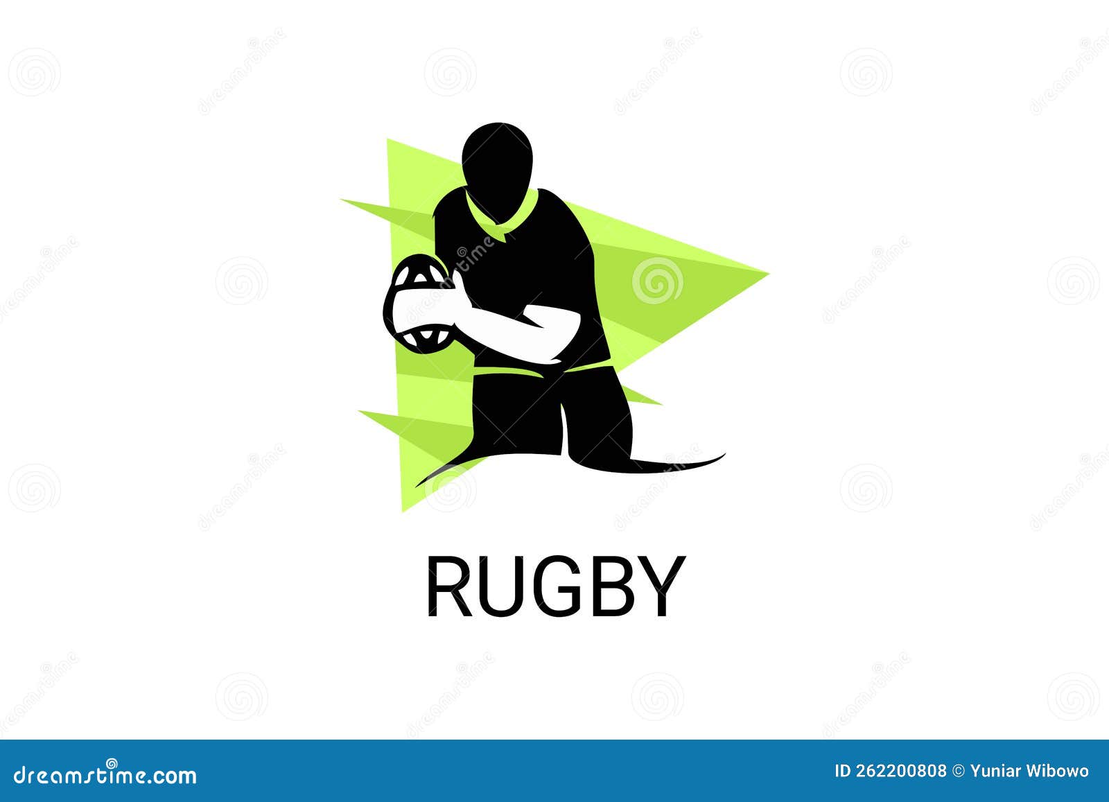 Rugby Sport Vector Simple Icon. Playing Rugby Stock Vector ...