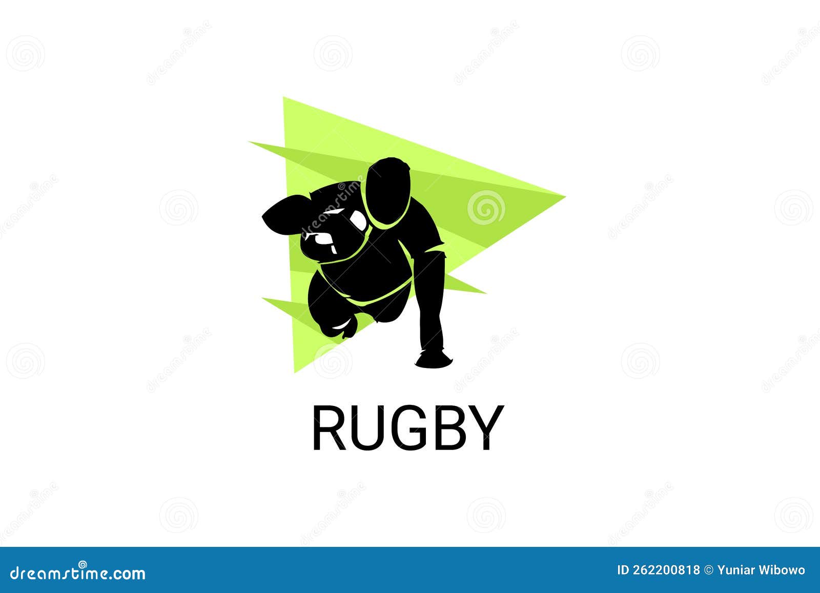 Rugby Sport Vector Simple Icon. Playing Rugby Stock Vector ...