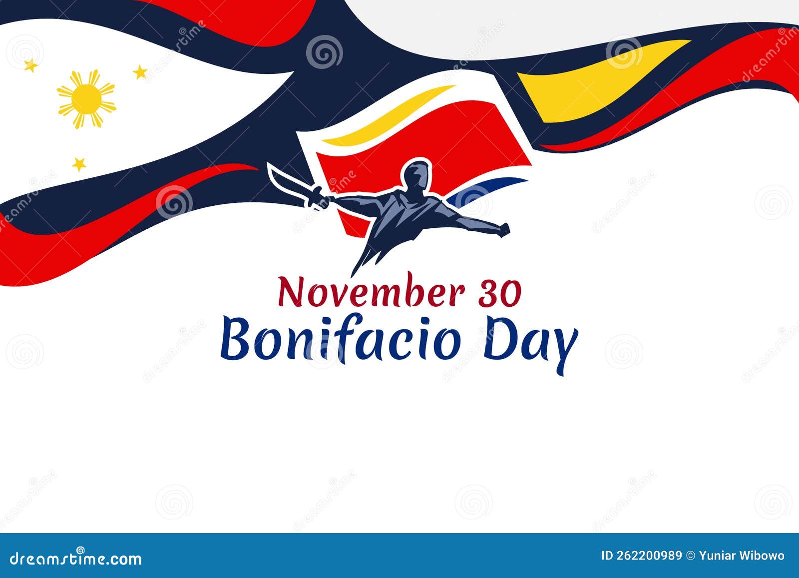 November 30, Happy Bonifacio Day Vector Illustration. Stock Vector ...