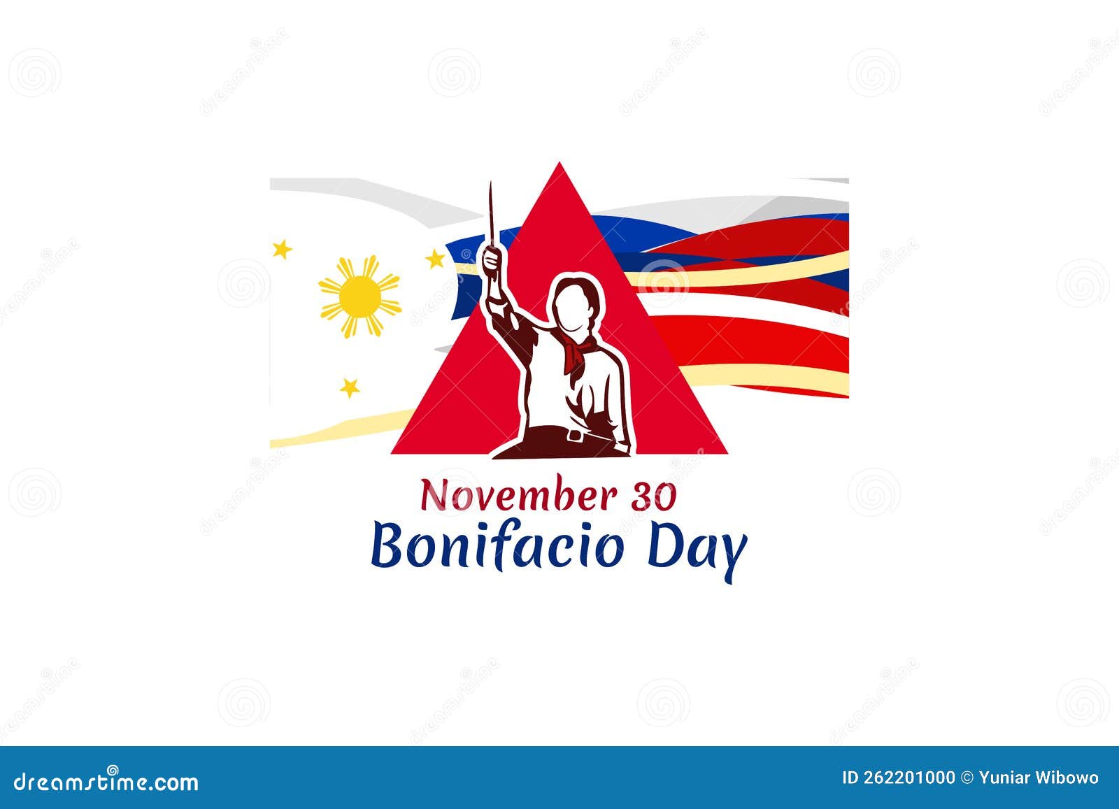 November 30, Happy Bonifacio Day Vector Illustration. Stock Vector ...