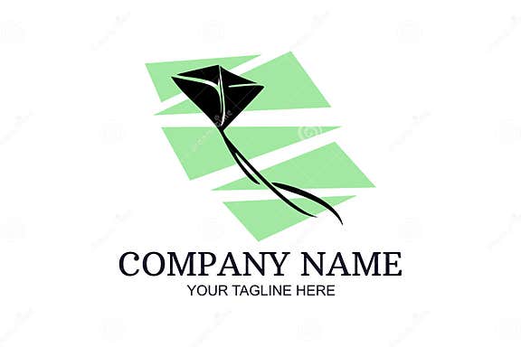 Flying Kite Company Logo Vector Illustration. Suitable for Business ...