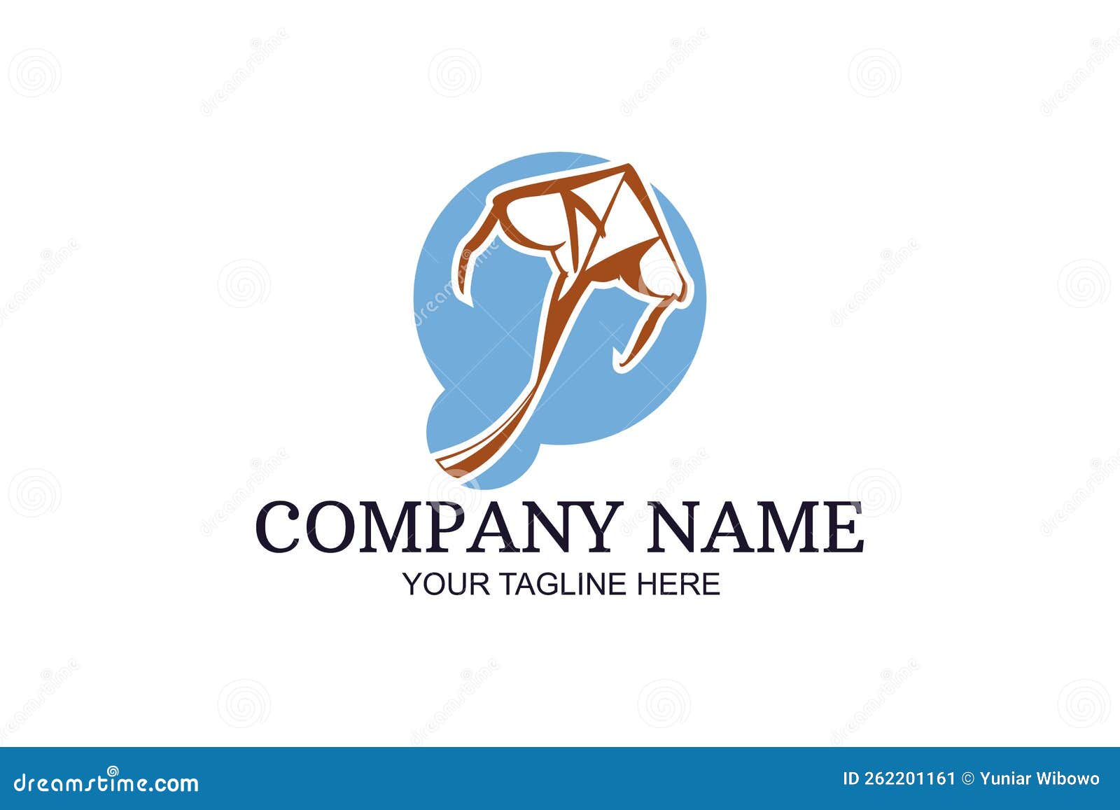 Flying Kite Company Logo Vector Illustration. Suitable for Business ...