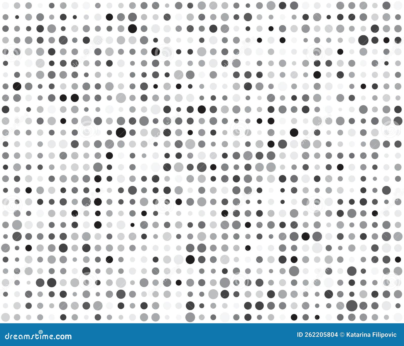 Circles Random Size, Seamless Pattern Stock Illustration - Illustration ...