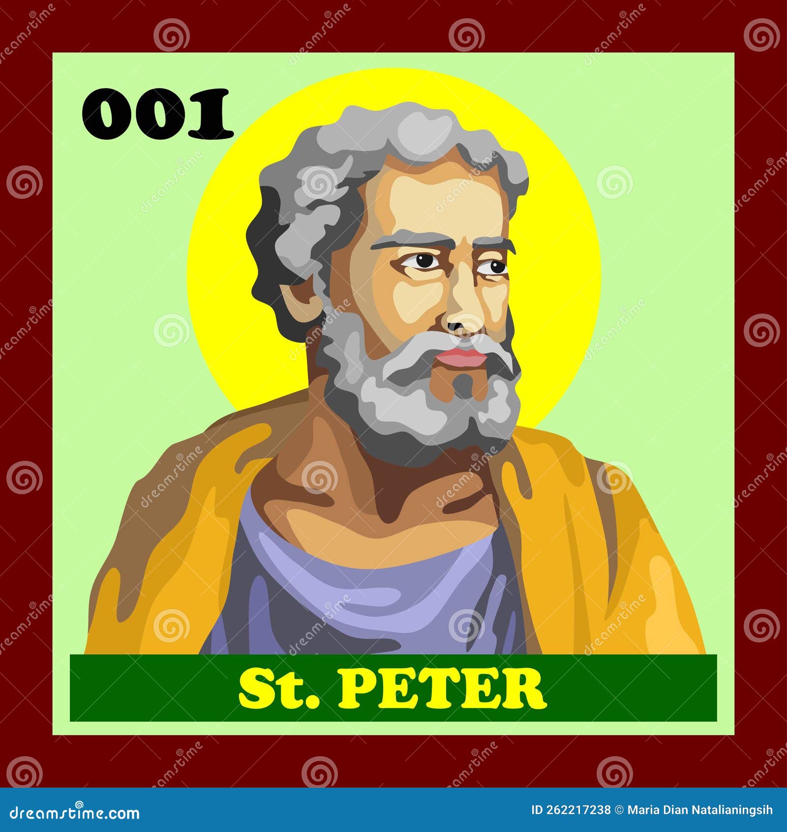 001st Roman Catholic Pope Saint Peter Vector Stock Vector ...