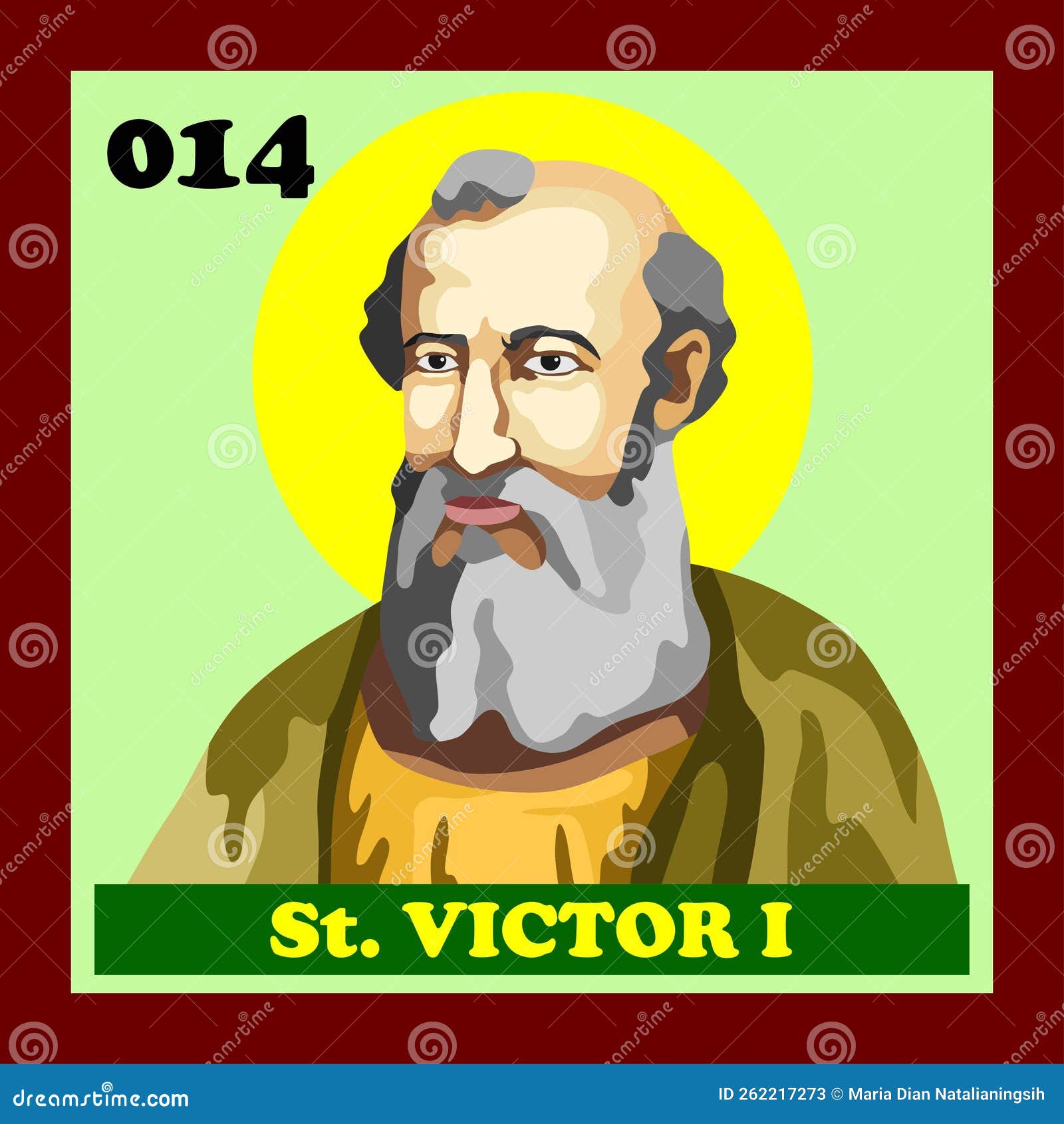 014th Roman Catholic Pope Saint Vector I Vector Stock Vector ...