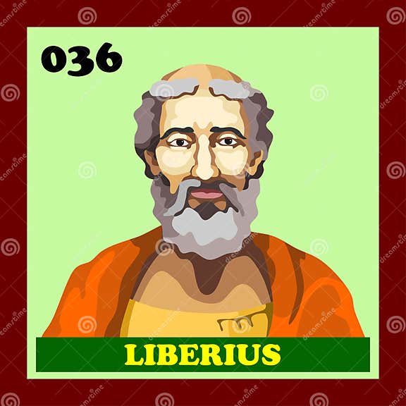 036th Roman Catholic Pope Liberius Vector Stock Vector - Illustration ...