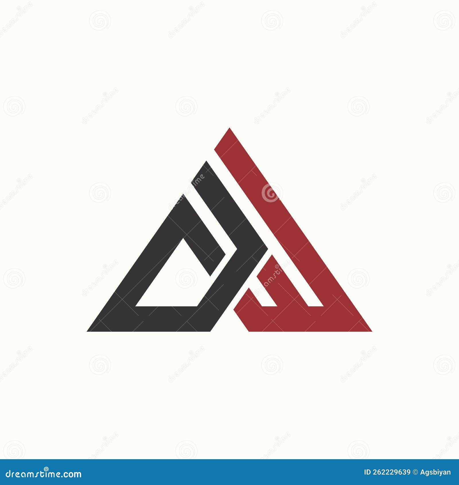 Simple and Unique Letter or Word DW or DE Font on Triangle Line Image ...