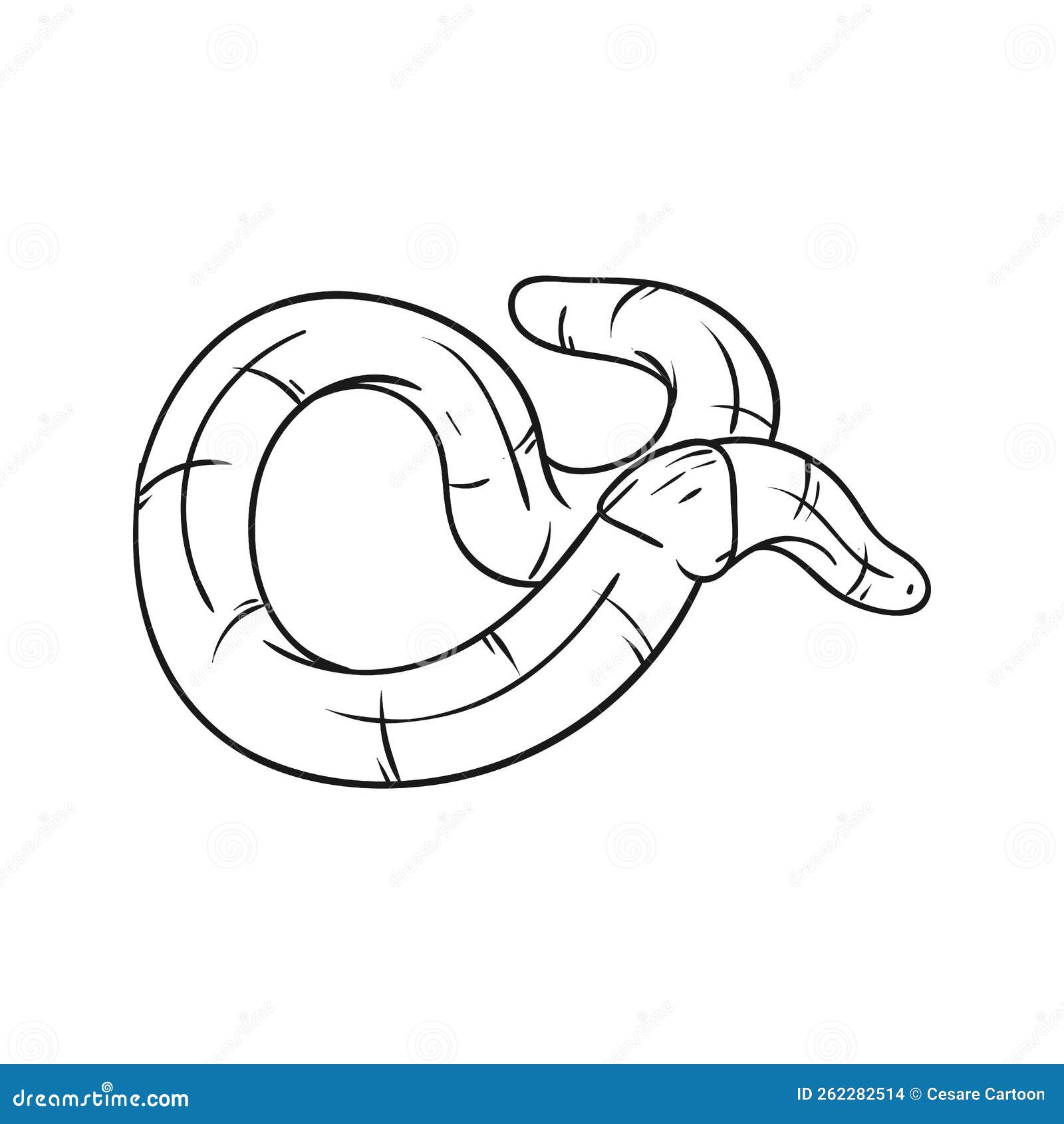Hand draw earthworm stock vector. Illustration of icon - 262282514