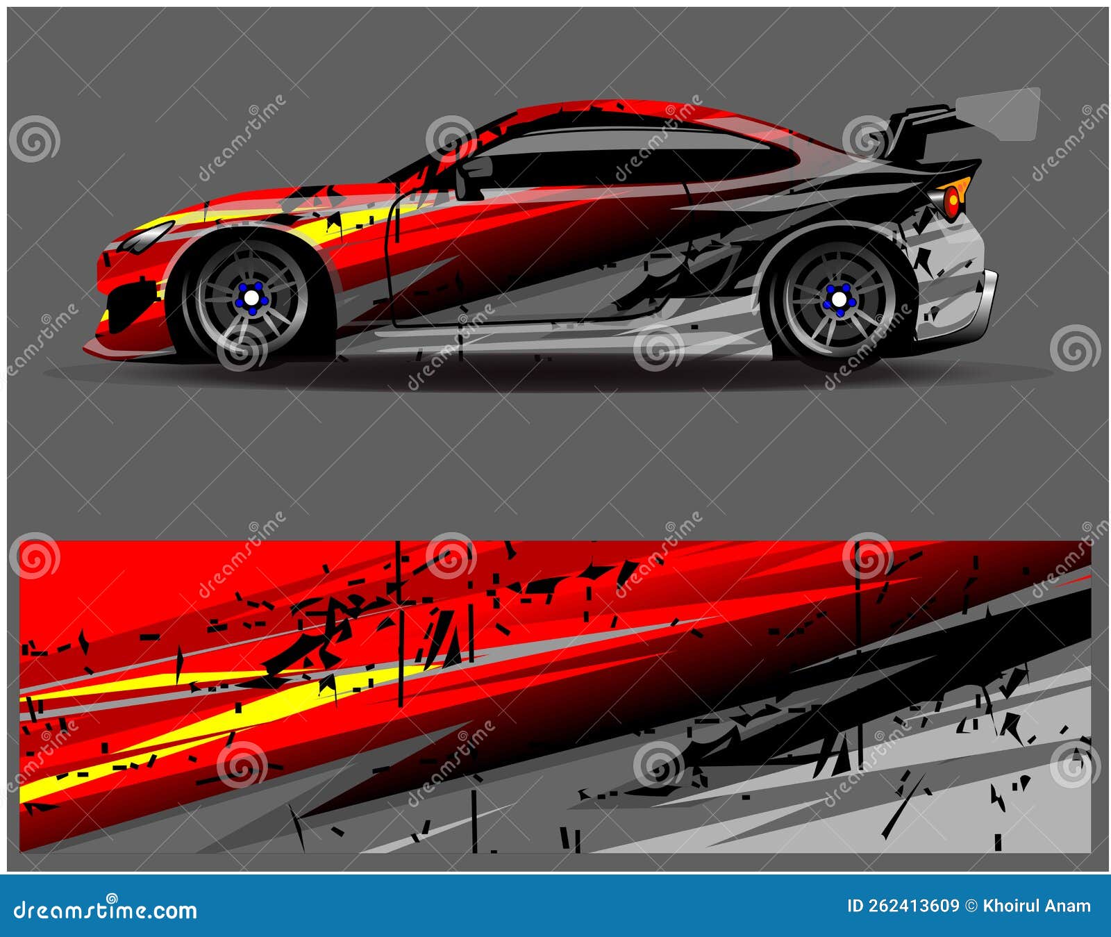 Car Wrap Design Vector.Graphic Abstract Stripe Racing Background ...