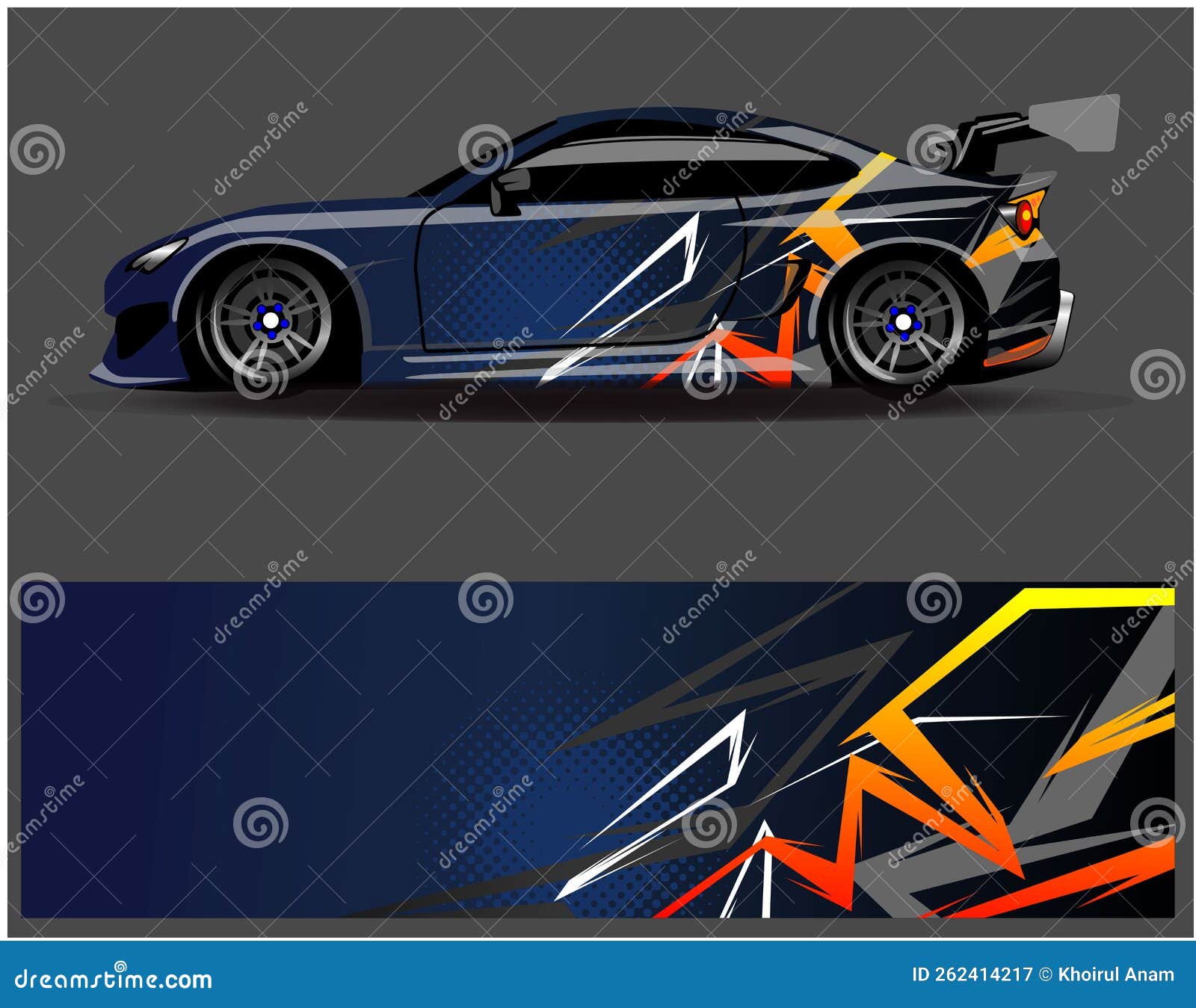 Car Wrap Design Vector.Graphic Abstract Stripe Racing Background ...