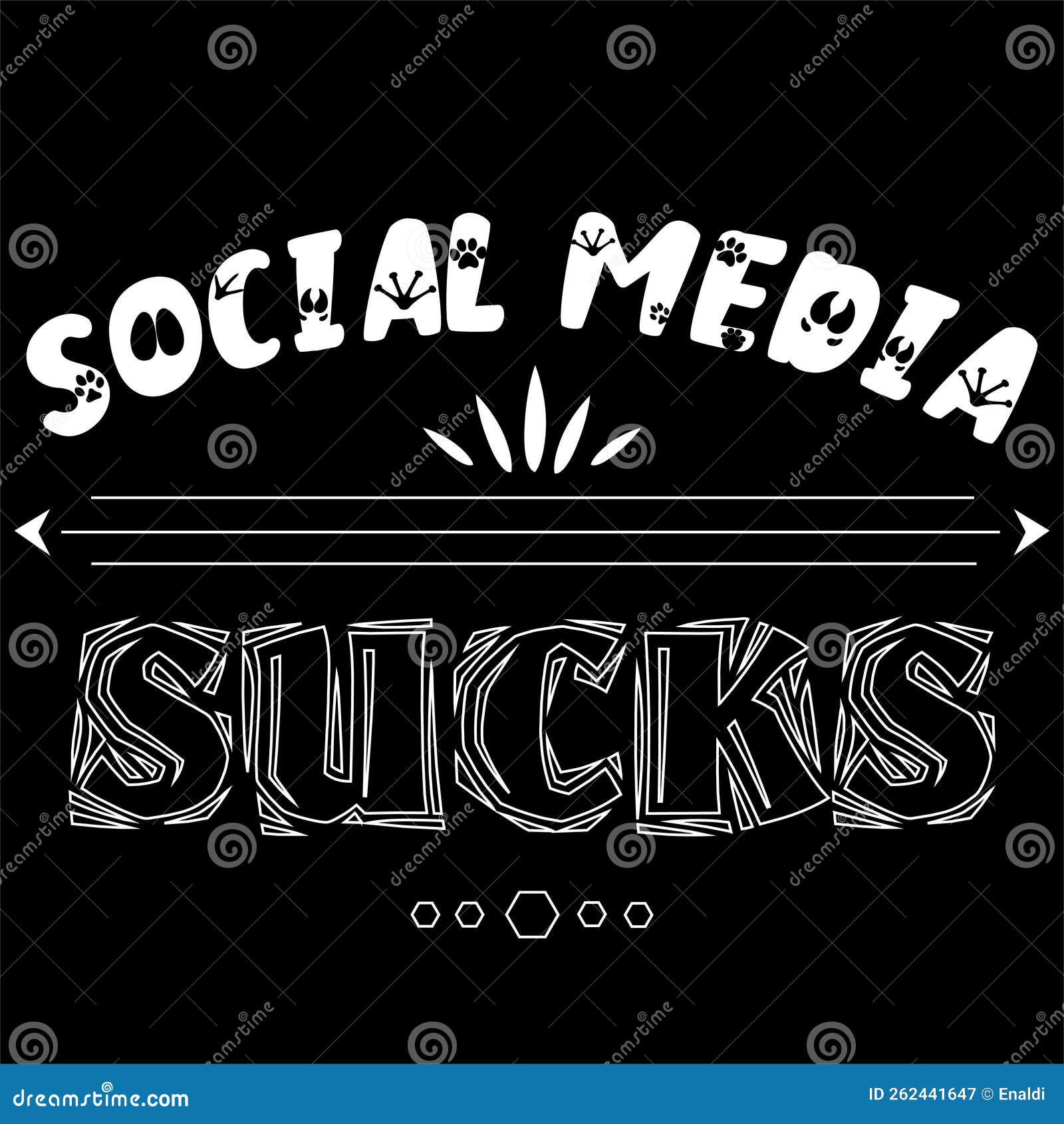Social Media Funny Quotes Typography and Vector Illustration Stock ...