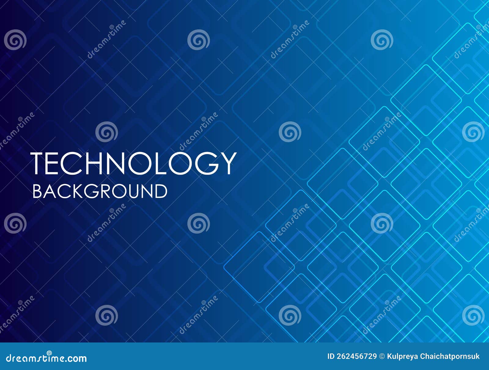 Background Technology Square Shape Shows Modern Stock Vector ...