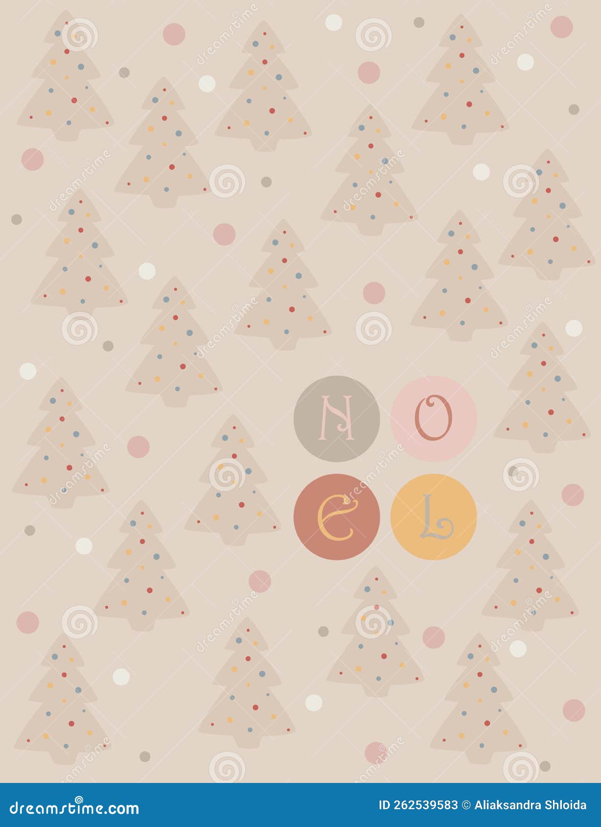 Noel Card. Greeting 2018 Christmas Postcard. Hand Drawn Line Border And ...