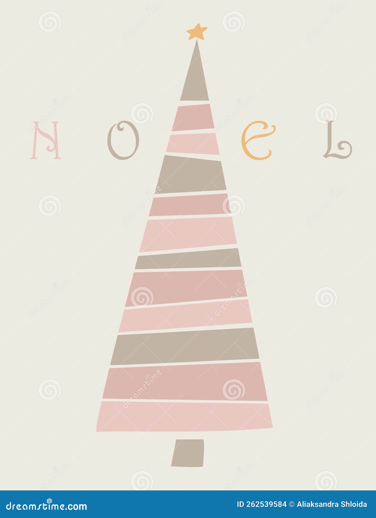 Noel Card. Greeting 2018 Christmas Postcard. Hand Drawn Line Border And ...