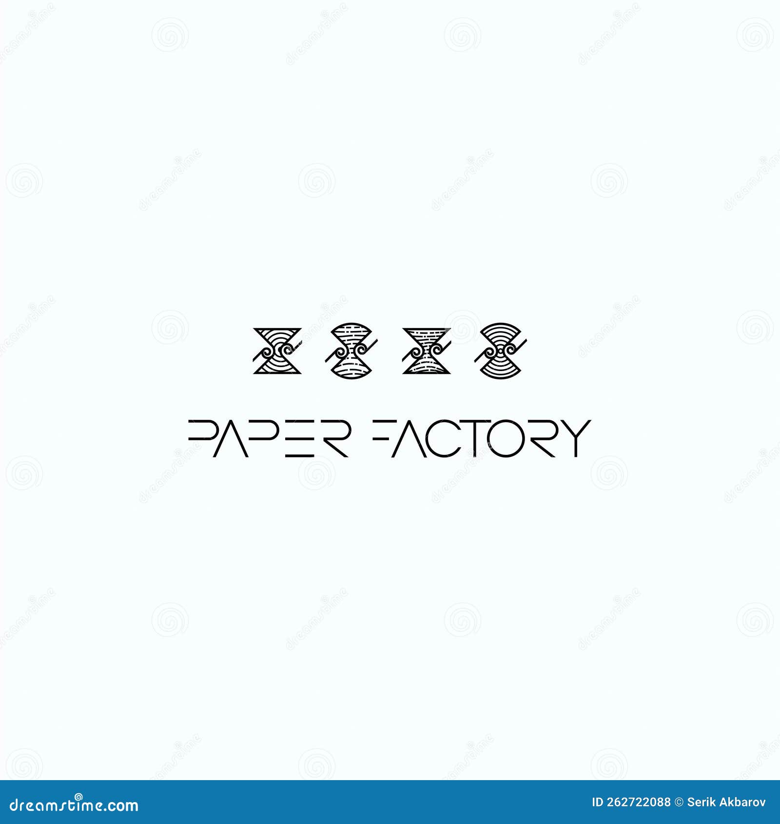 Paper factory . stock vector. Illustration of wooden - 262722088